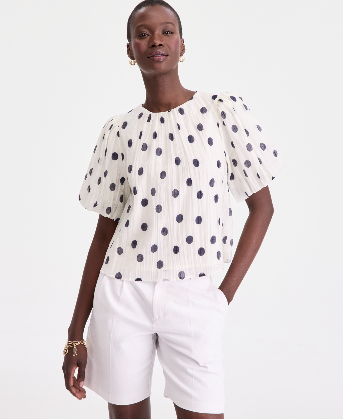 Click here for On 34th Womens Puff Sleeve Blouse  Macys Exclusive... prices