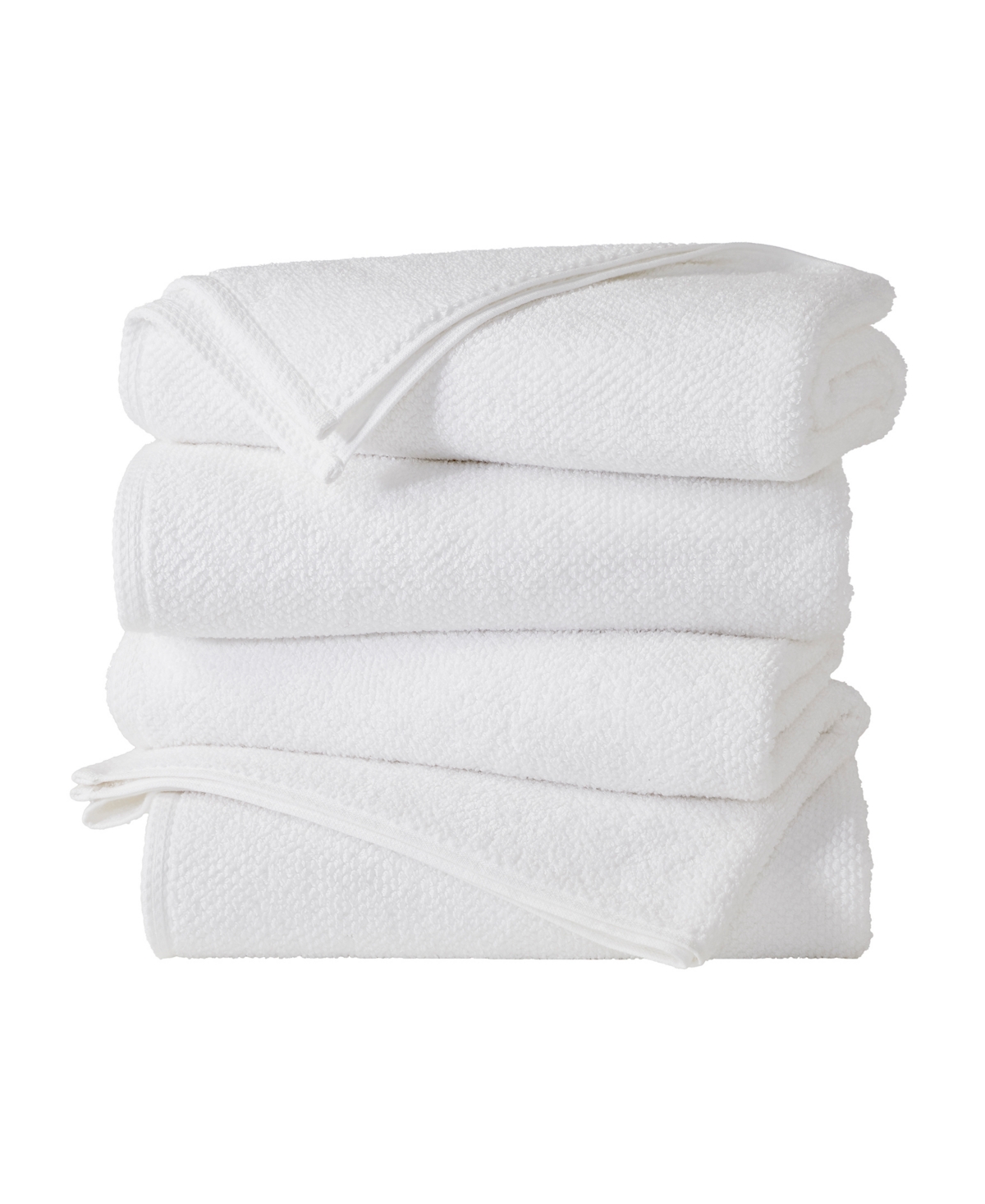 Click here for Linery & Co. Cotton Textured 4-Piece Bath Towel Se... prices