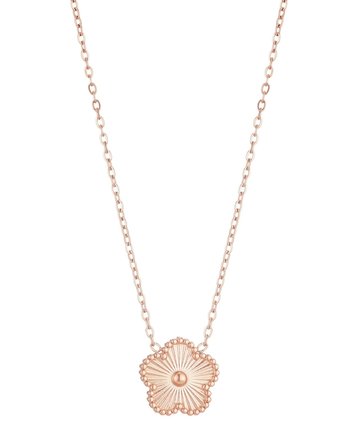 Click here for Adornia Tarnish Resistant Rose Gold 5-Leaf Clover... prices