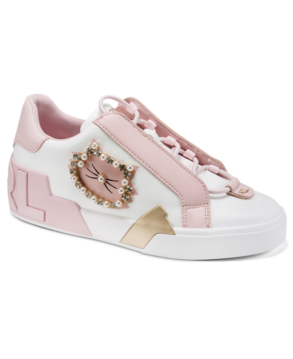 Click here for Karl Lagerfeld Paris Womens Madisyn Lace-Up Sneake... prices