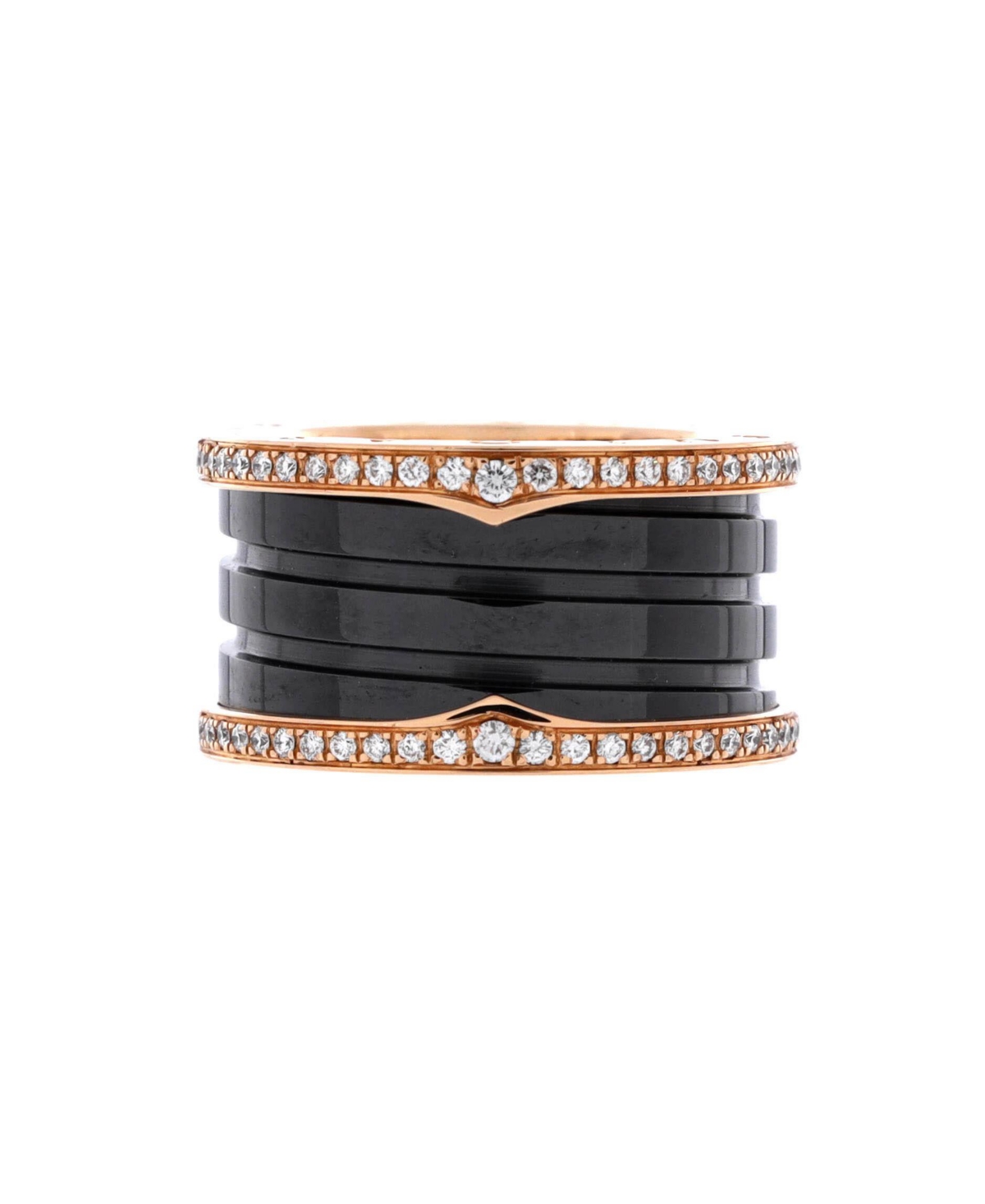 Click here for Pre-Owned Bvlgari B.Zero1 Three Band Ring - 18k ro... prices