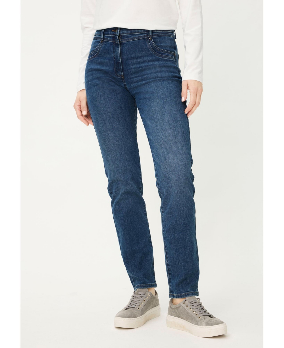 Click here for Olsen Womens Mona Fit Slim Jean - Blue denim prices