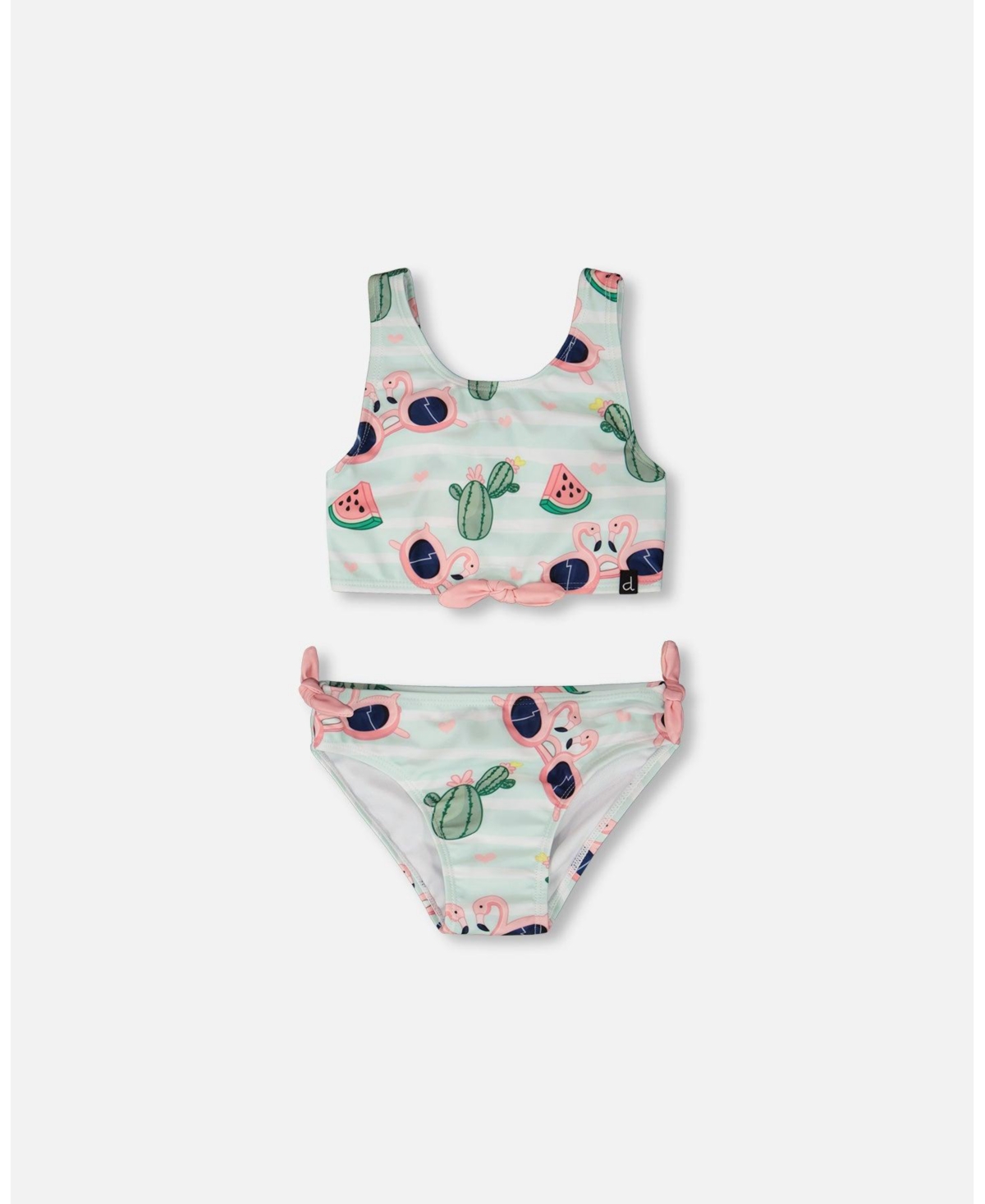 Click here for Deux par Deux Girls Two-Piece Swimsuit Flamingo an... prices