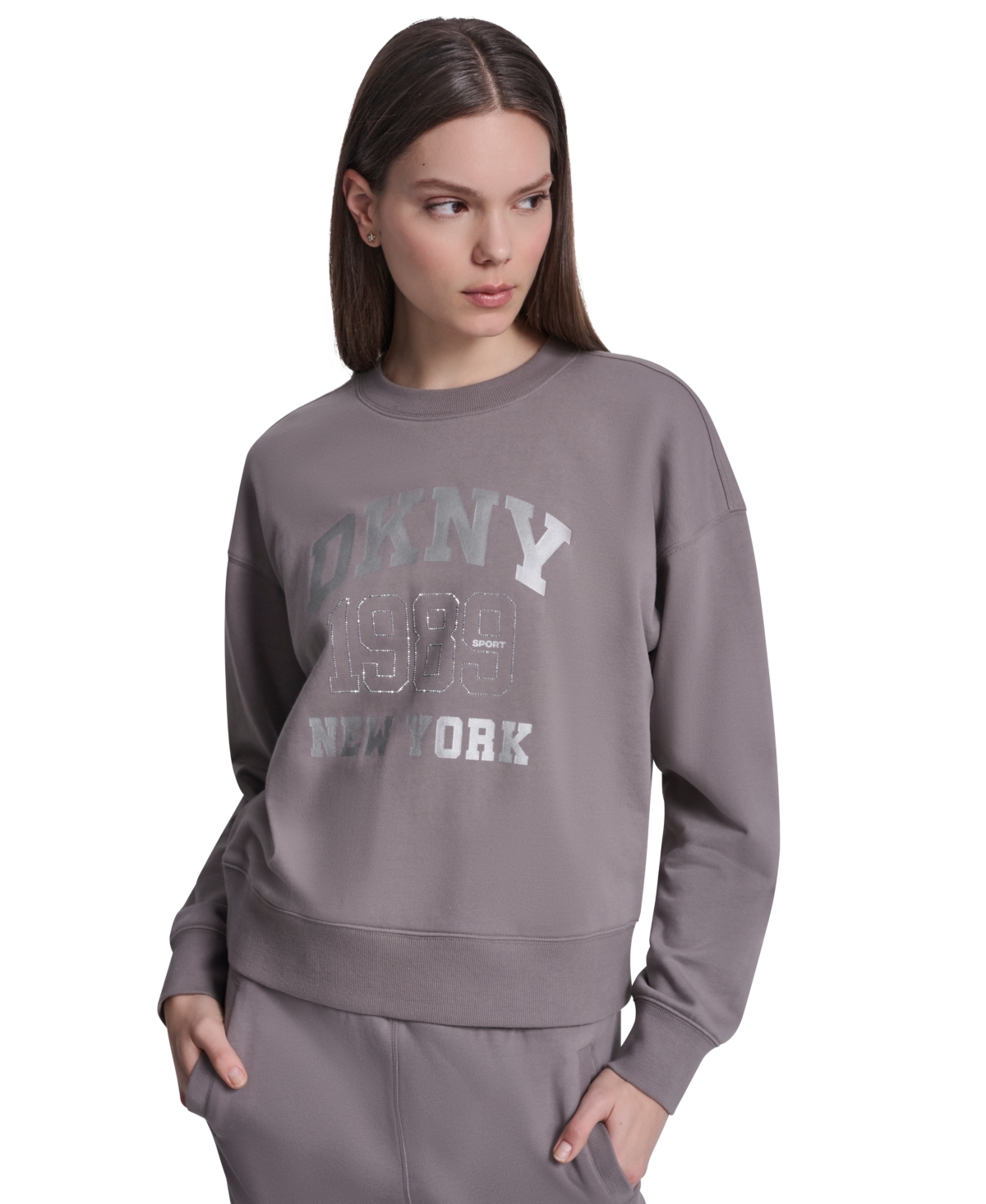 Click here for Dkny Sport Womens Crew Neck Pull-On Sweatshirt - M... prices