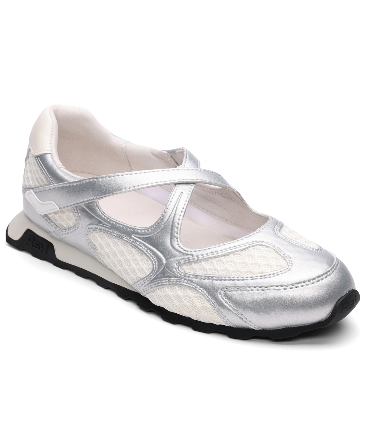 Click here for Ash Womens Kore Round Toe Slip-On Sneakers - Silve... prices
