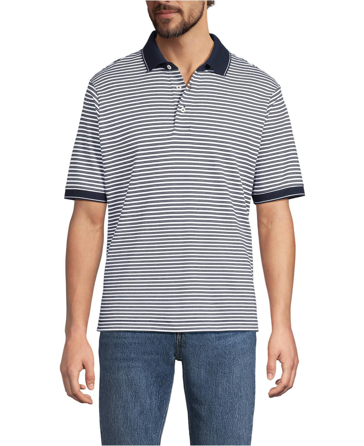 Click here for Lands End Mens Short Sleeve Cotton Supima Polo Shi... prices