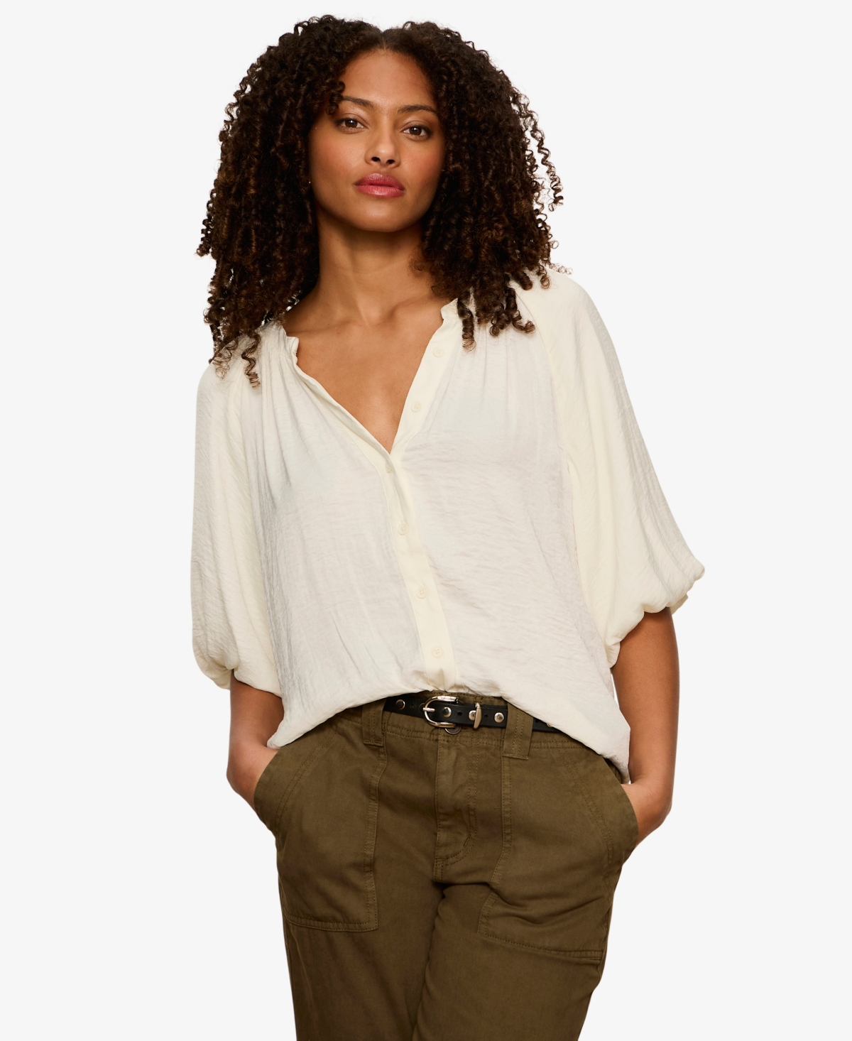 Click here for Sanctuary Womens Plenty of Love Bubble Blouse Top... prices