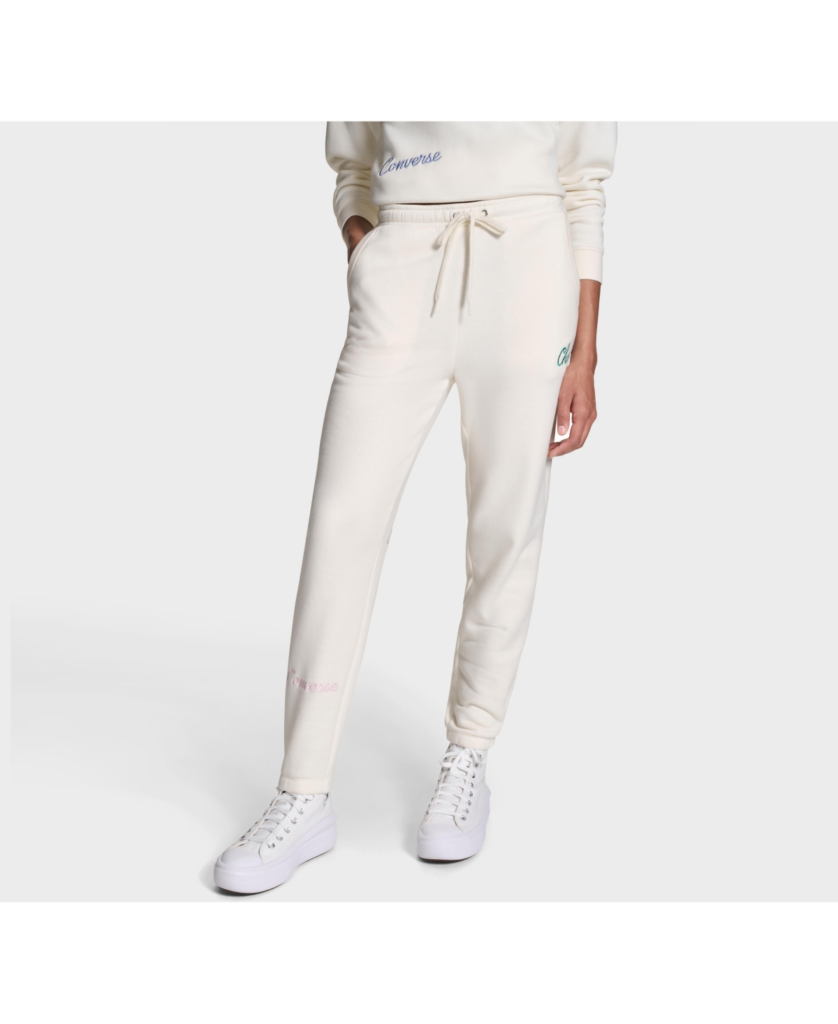 Click here for Converse Womens Chuck Taylor Script Joggers - Conv... prices