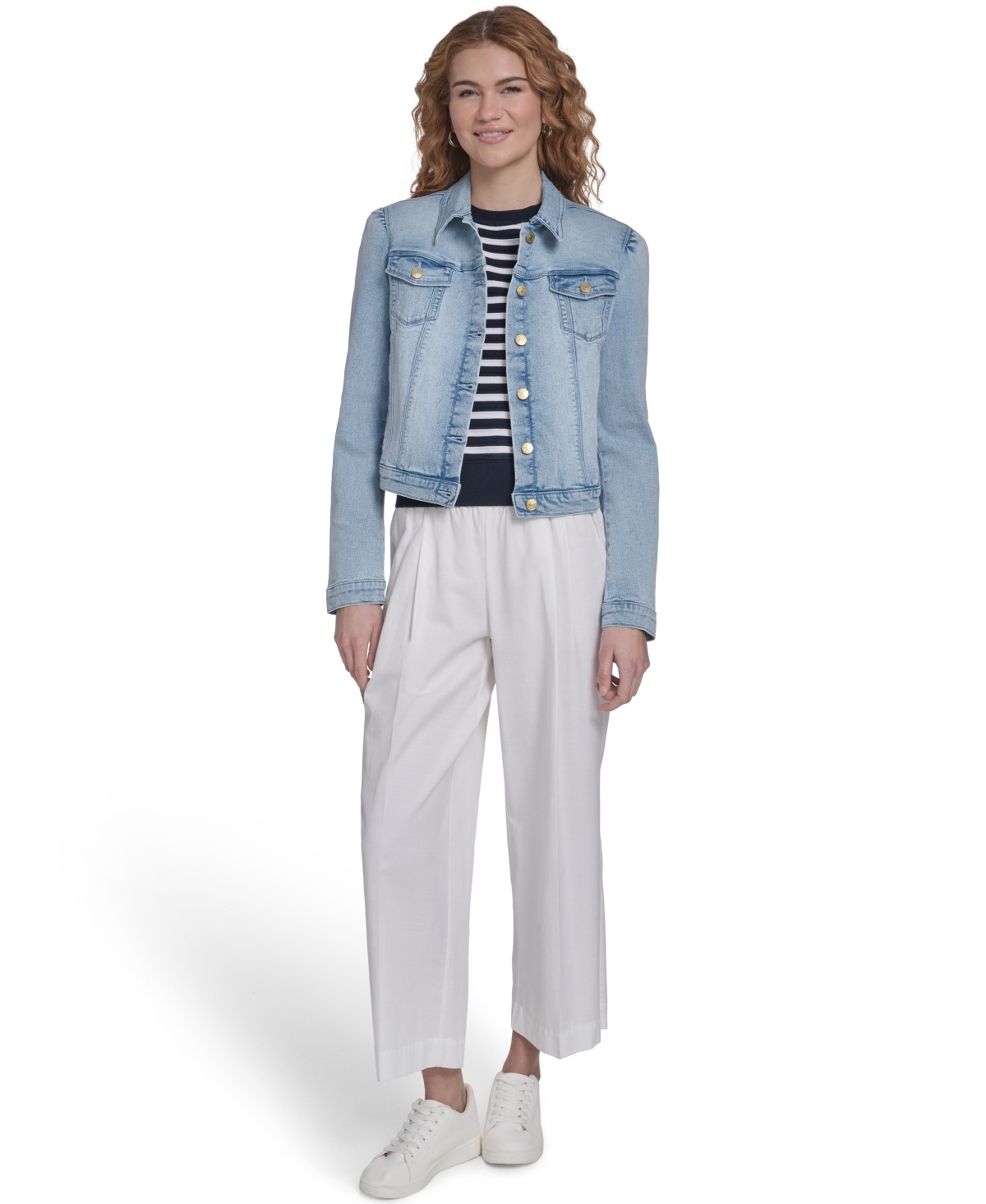 Click here for Nautica Jeans Womens Classic Denim Trucker Jacket... prices