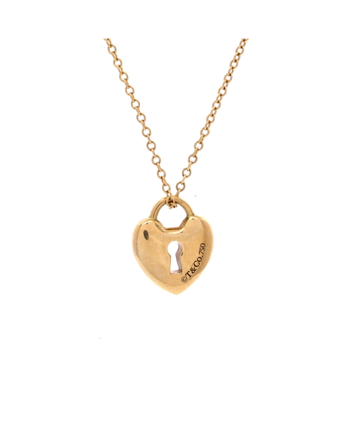 Click here for Pre-Owned Tiffany & Co Heart Lock Pendant Necklace... prices