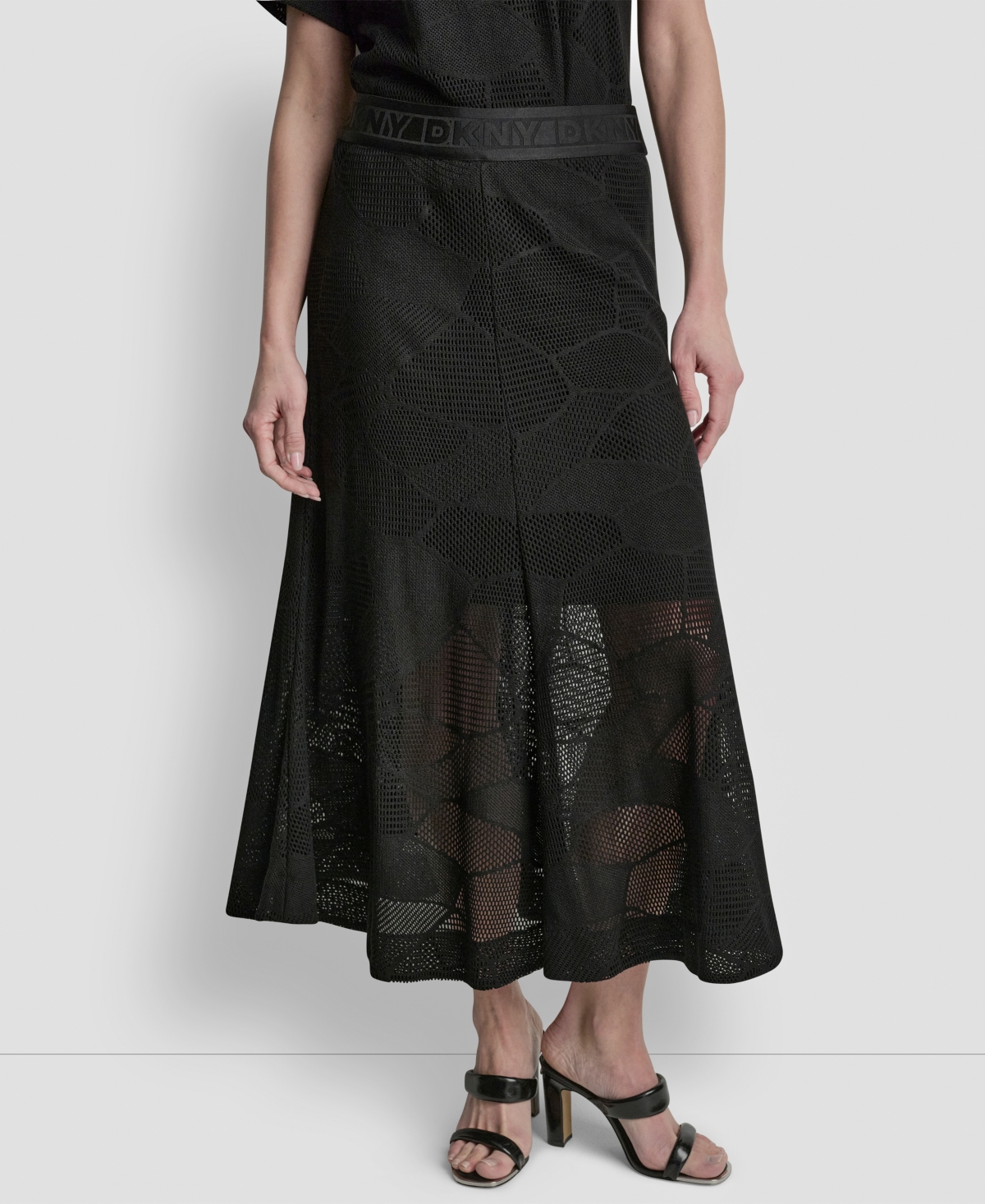 Click here for Dkny Womens Croton Lace A-Line Skirt - Black prices