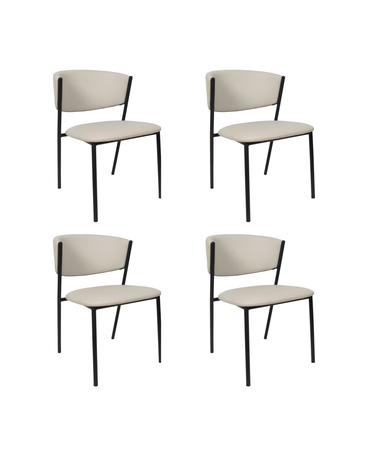 Click here for Drift Faux Leather Upholstered Dining Side Chairs... prices