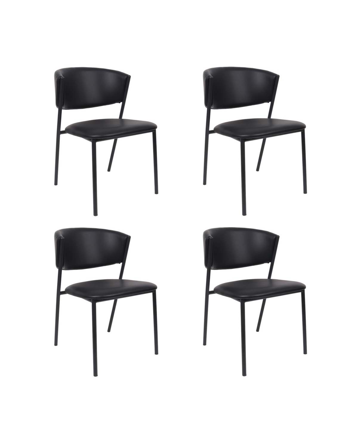 Click here for Drift Faux Leather Upholstered Dining Side Chairs... prices