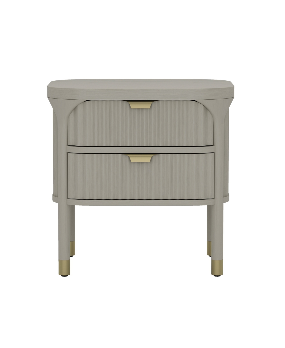 Click here for Park 24 Rubberwood 2-Drawer Nightstand - Mushroom prices