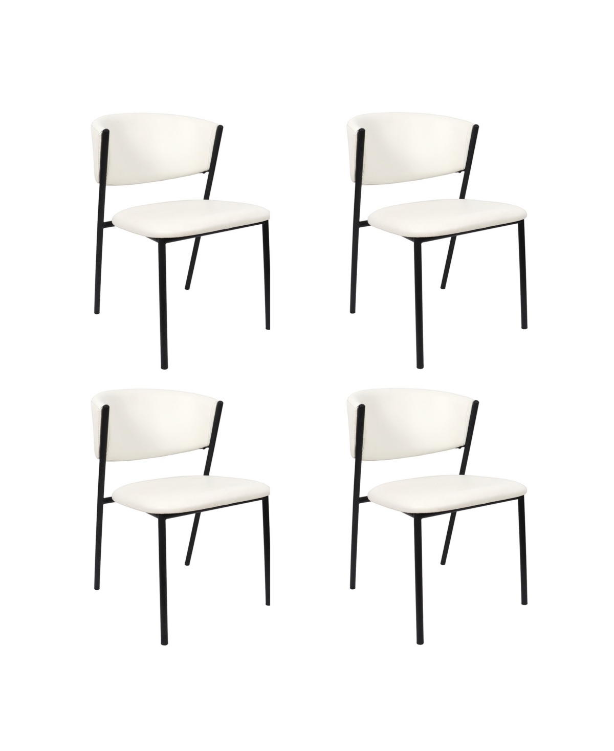 Click here for Drift Faux Leather Upholstered Dining Side Chairs... prices