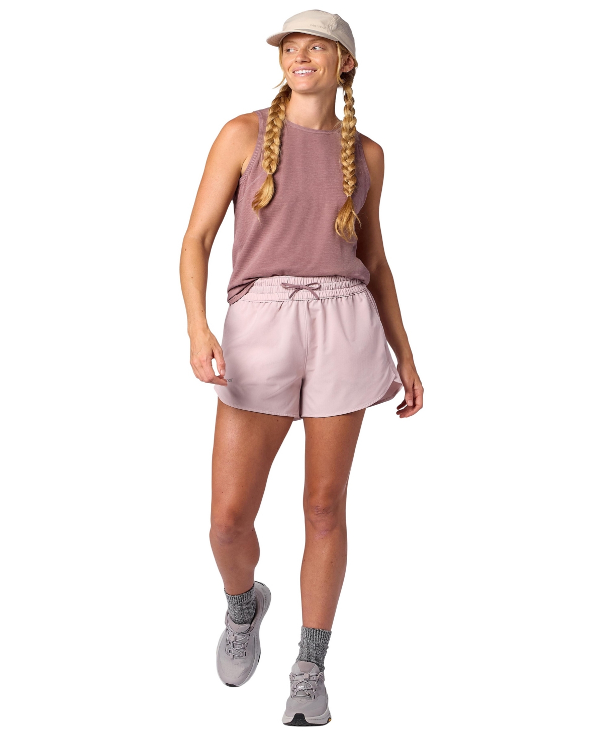 Click here for Marmot Womens Upbeat Active Hiking Shorts - Dust prices
