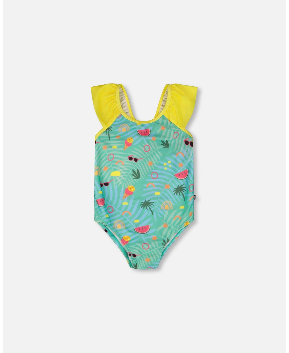 Click here for Deux par Deux Girls One-Piece Swimsuit Green Beach... prices