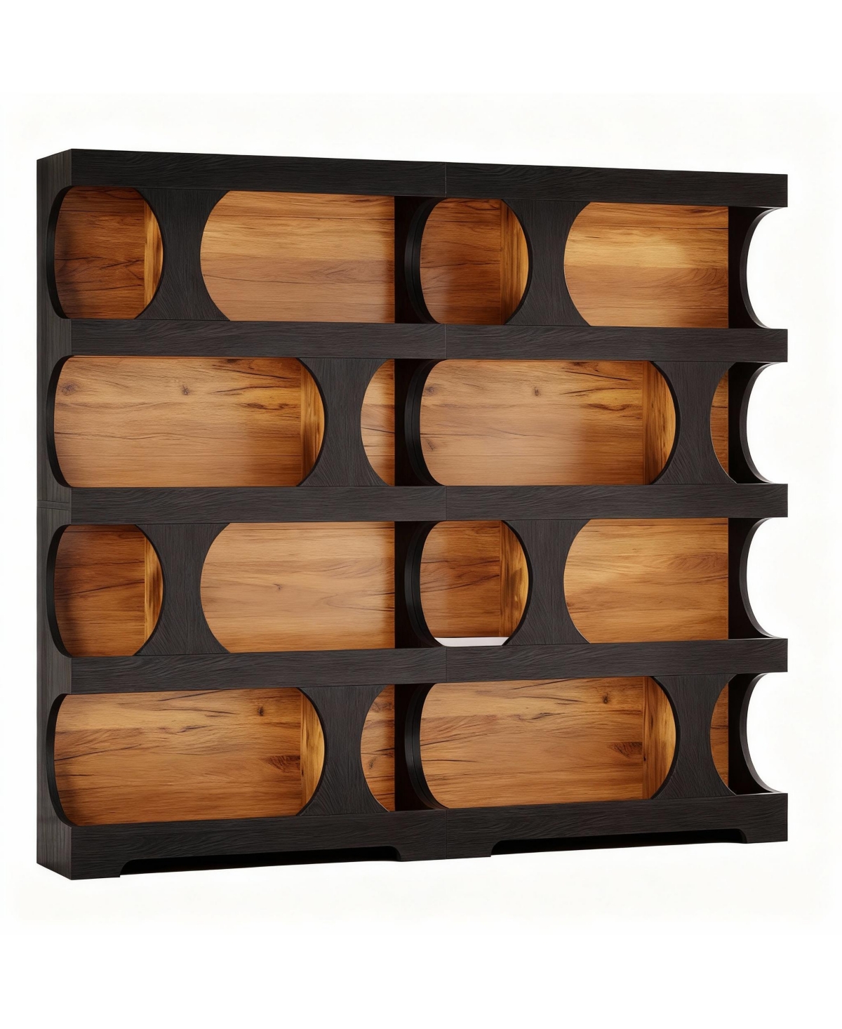 Click here for Yigii 4-Shelf Asymmetrical Bookcase with Classic D... prices