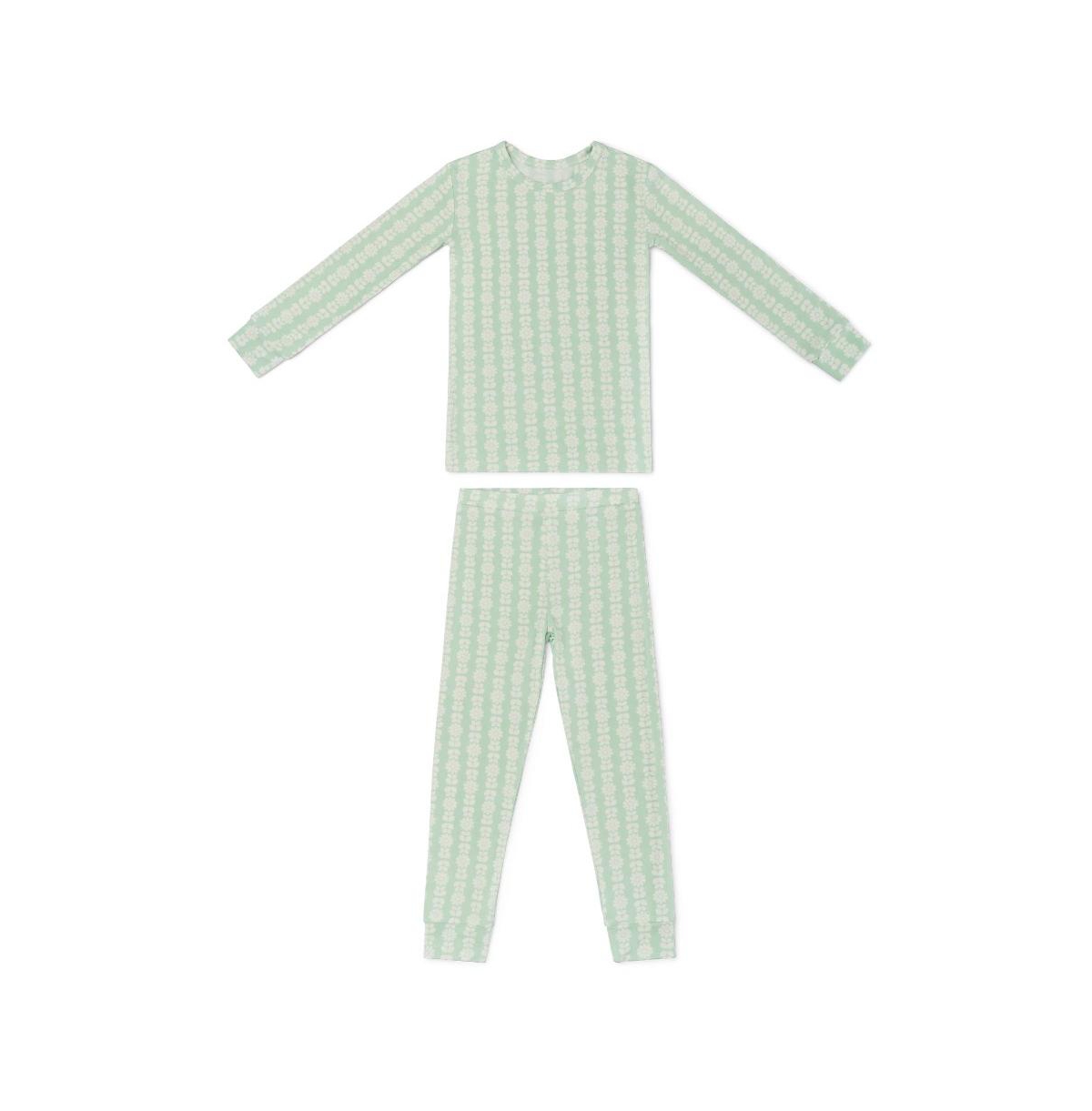 Click here for Motette Toddler Girls Mint Meadows Pajama Set - Mi... prices