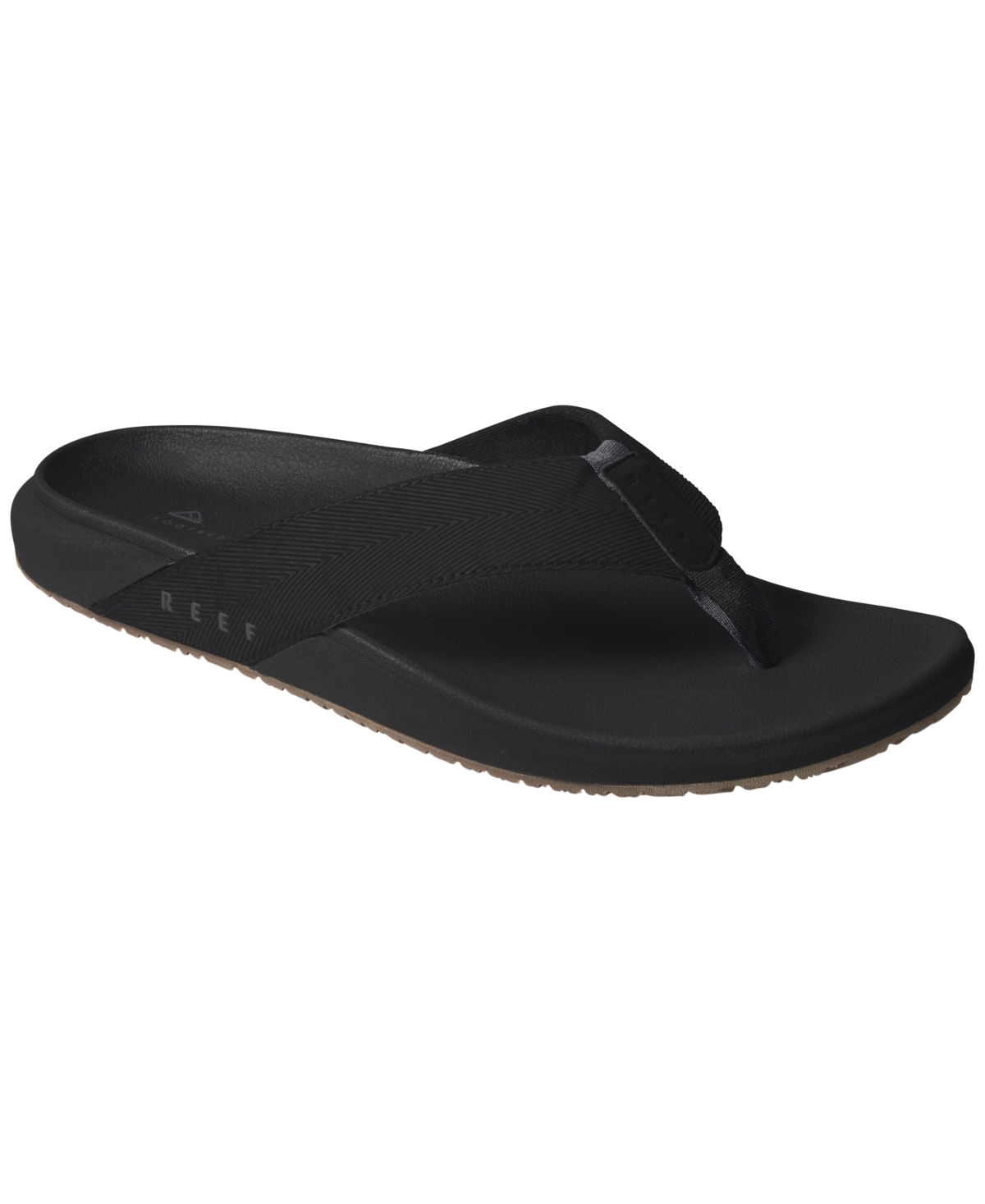 Click here for Reef Mens The Raglan Round-Toe Sandals - Black/Gum prices