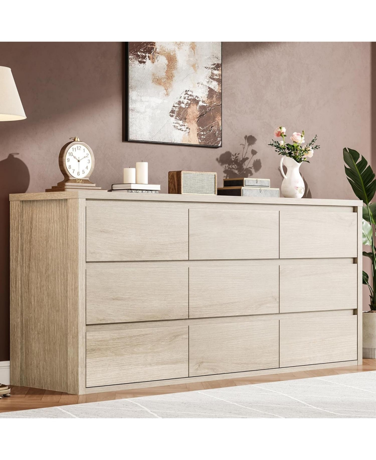 Click here for gaomon Rustic Farmhouse 9 Dresser for Bedroom  Woo... prices