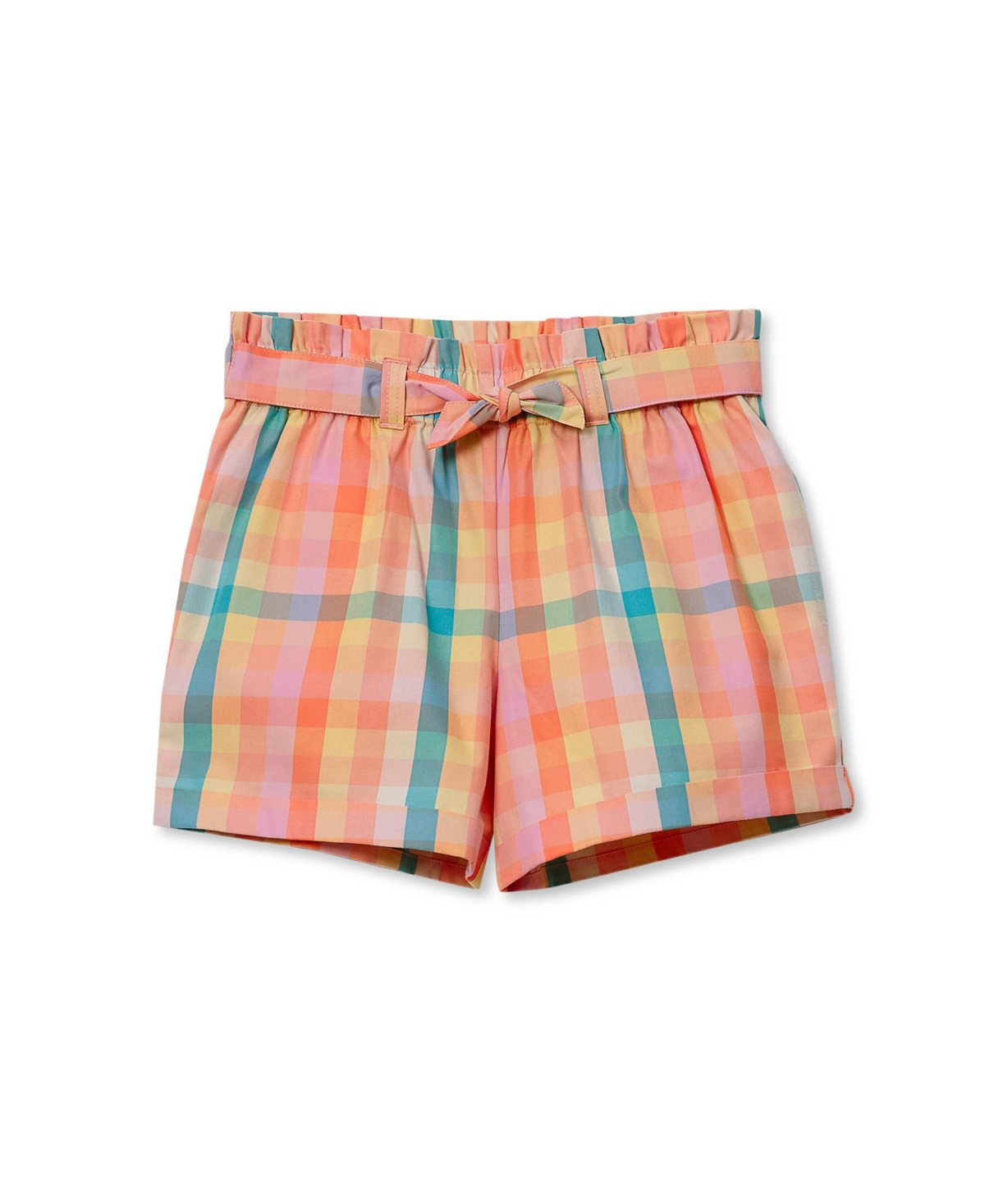 Click here for Lands End Girls Belted Woven Pull On Shorts - Oran... prices
