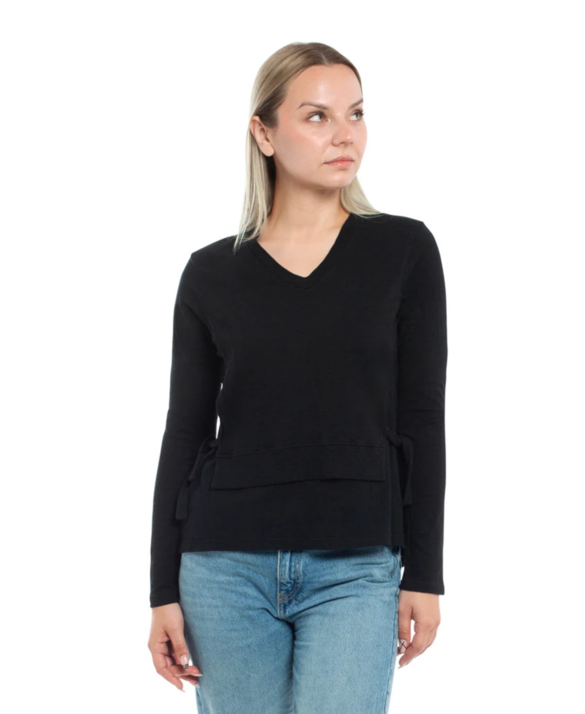 Click here for Wilt Clothing Womens Mixed Media Double Layer Long... prices