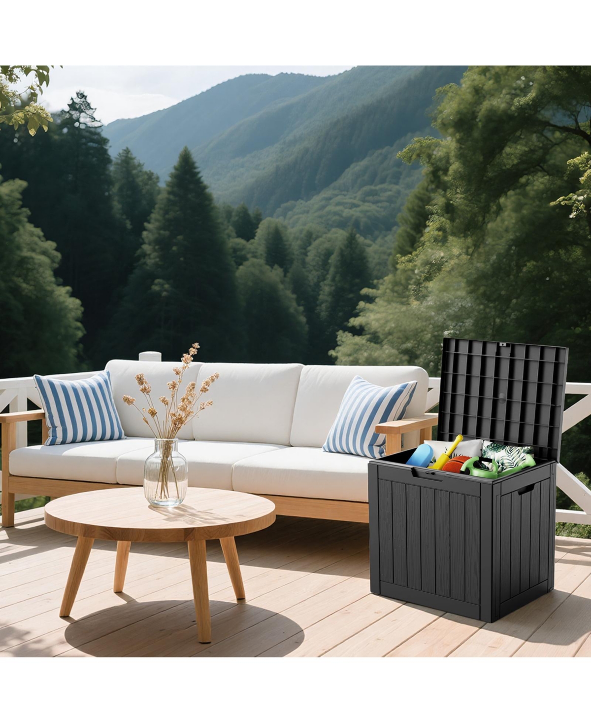 Click here for Cesicia 31 Gallon Deck Box  Indoor Outdoor Storage... prices