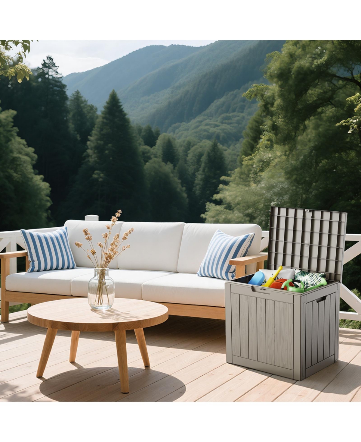 Click here for Cesicia 31 Gallon Deck Box  Indoor Outdoor Storage... prices