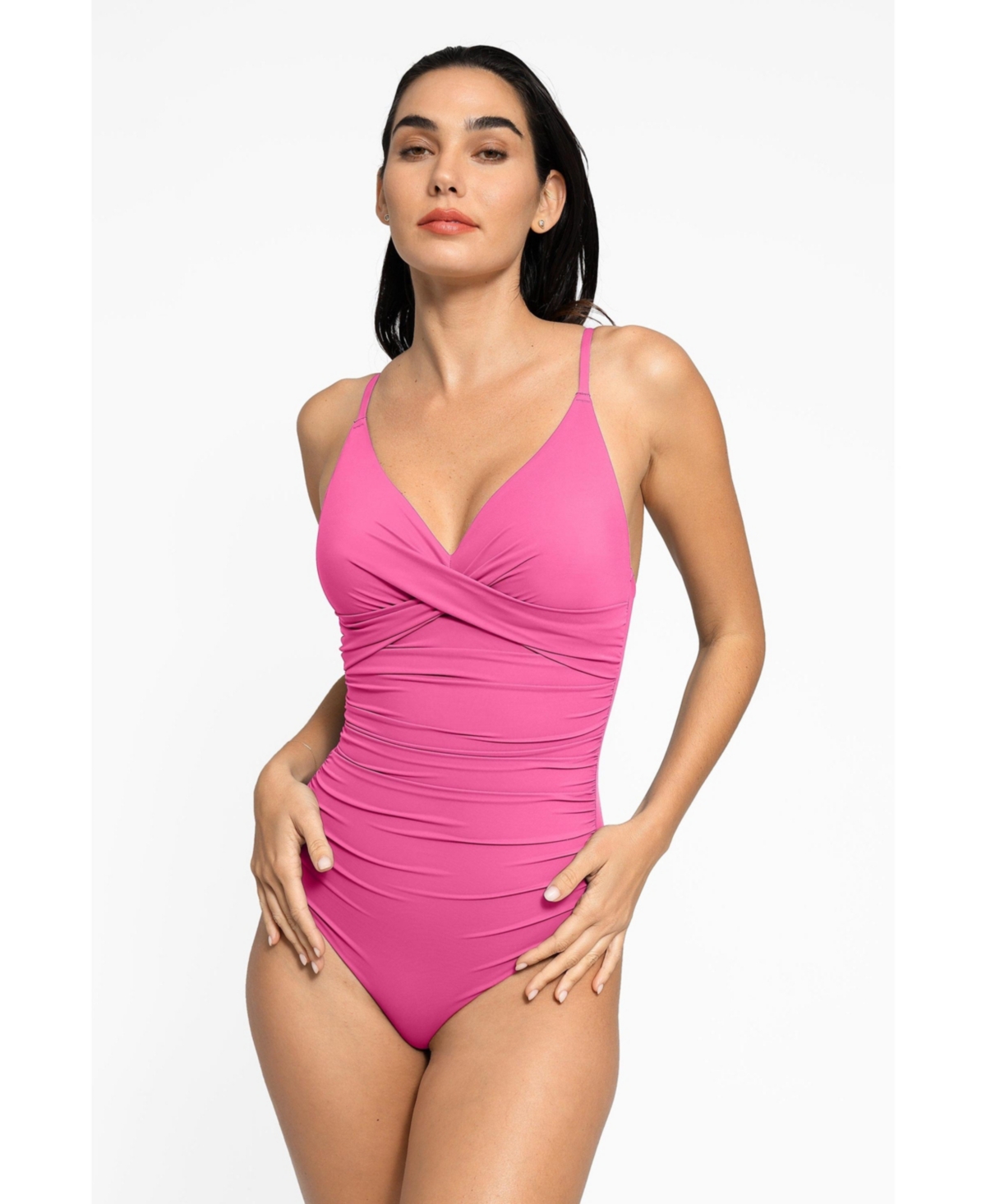 Click here for Popilush Womens Shapewear Ruched Cross-Front Sculp... prices