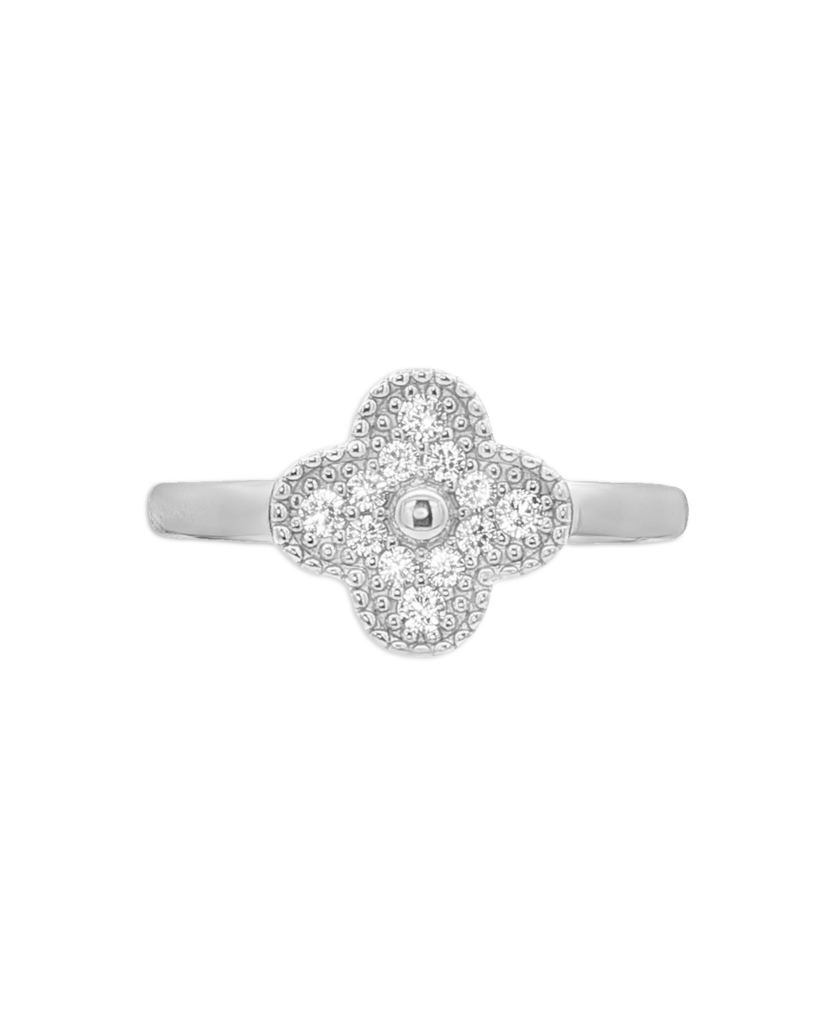 Click here for Giani Bernini Gold Plated Clover Ring - Silver prices