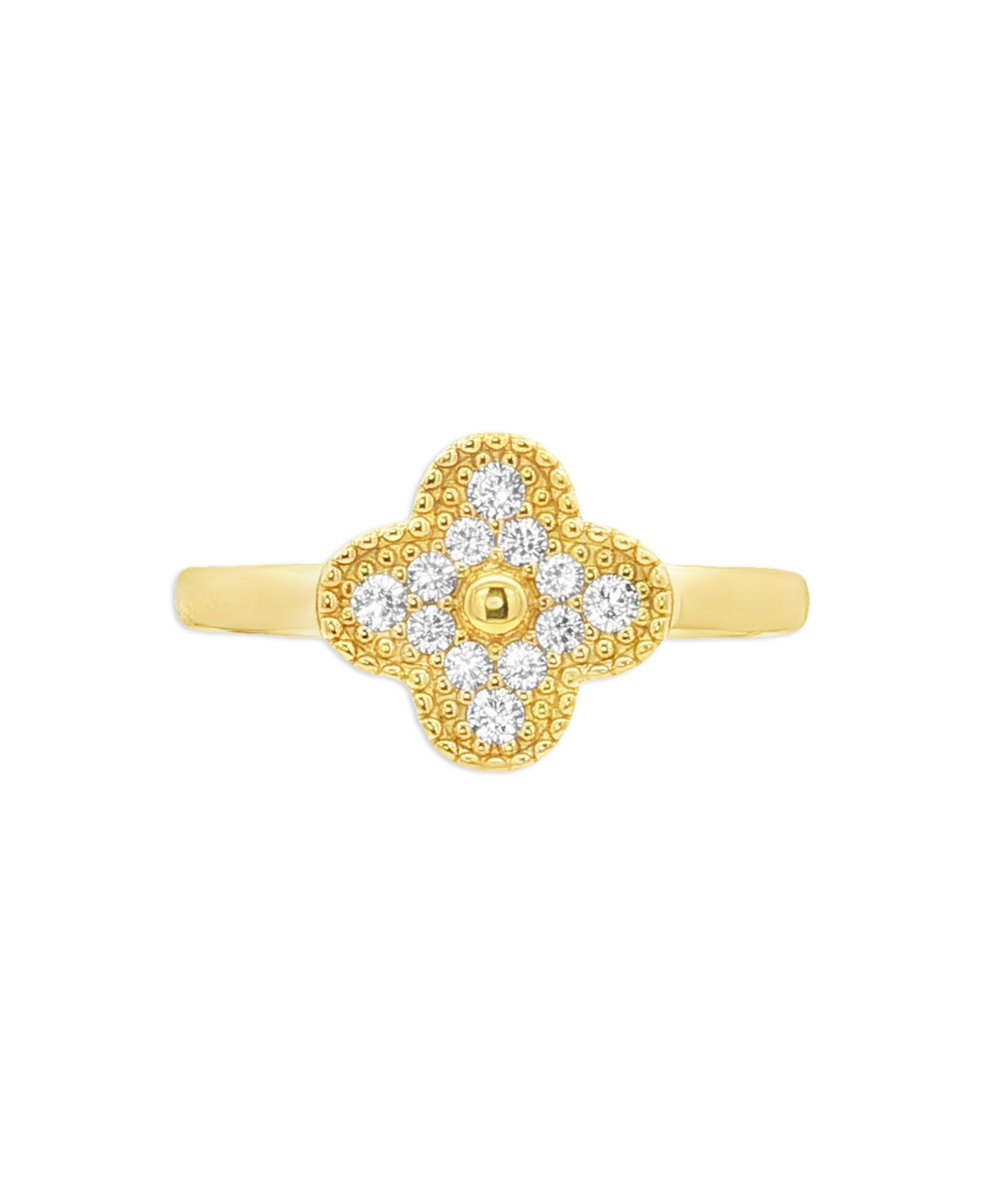 Click here for Giani Bernini Gold Plated Clover Ring - Gold prices