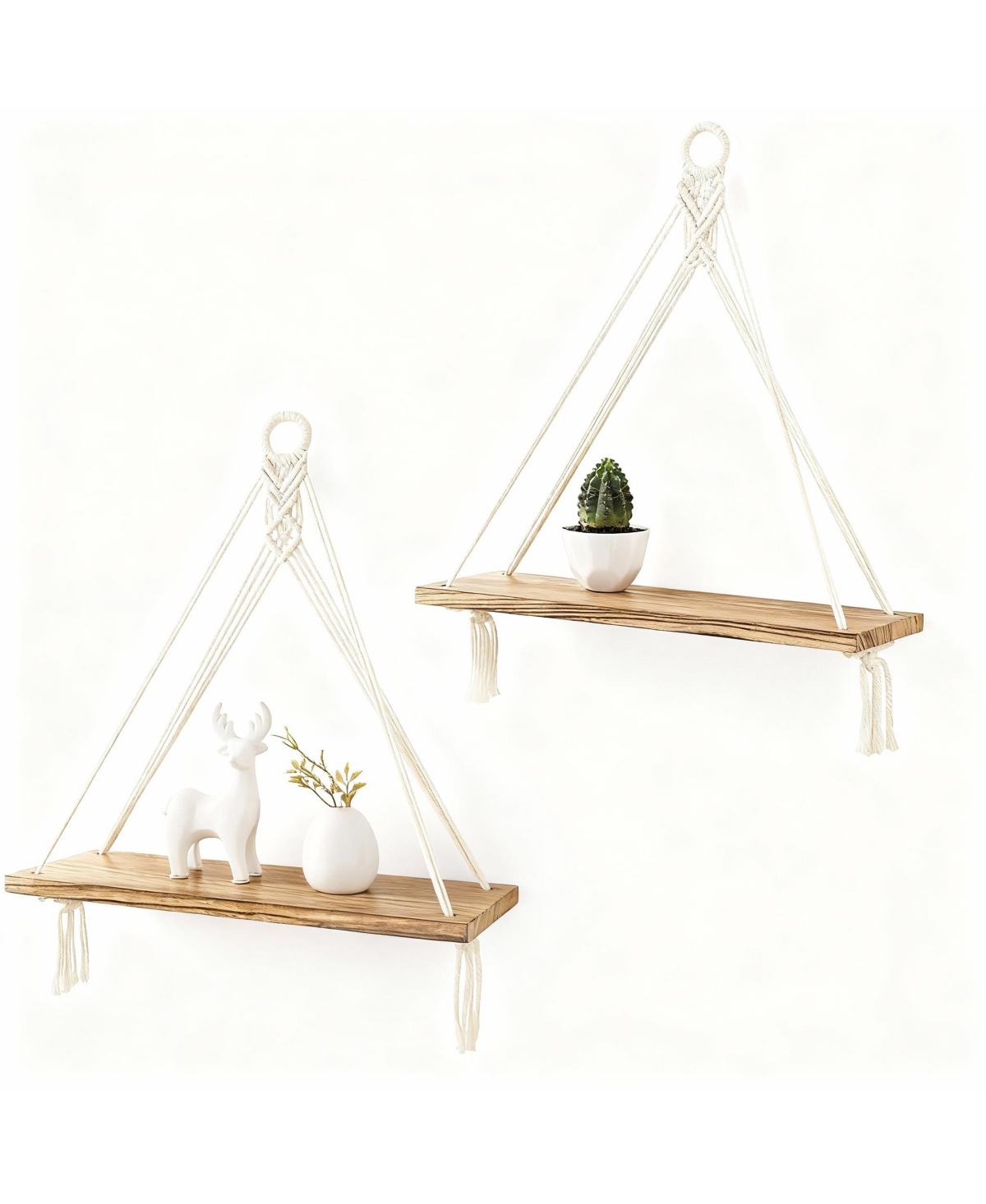 Click here for Yigii Boho Macrame Hanging Shelves Set of 2 ȁ... prices