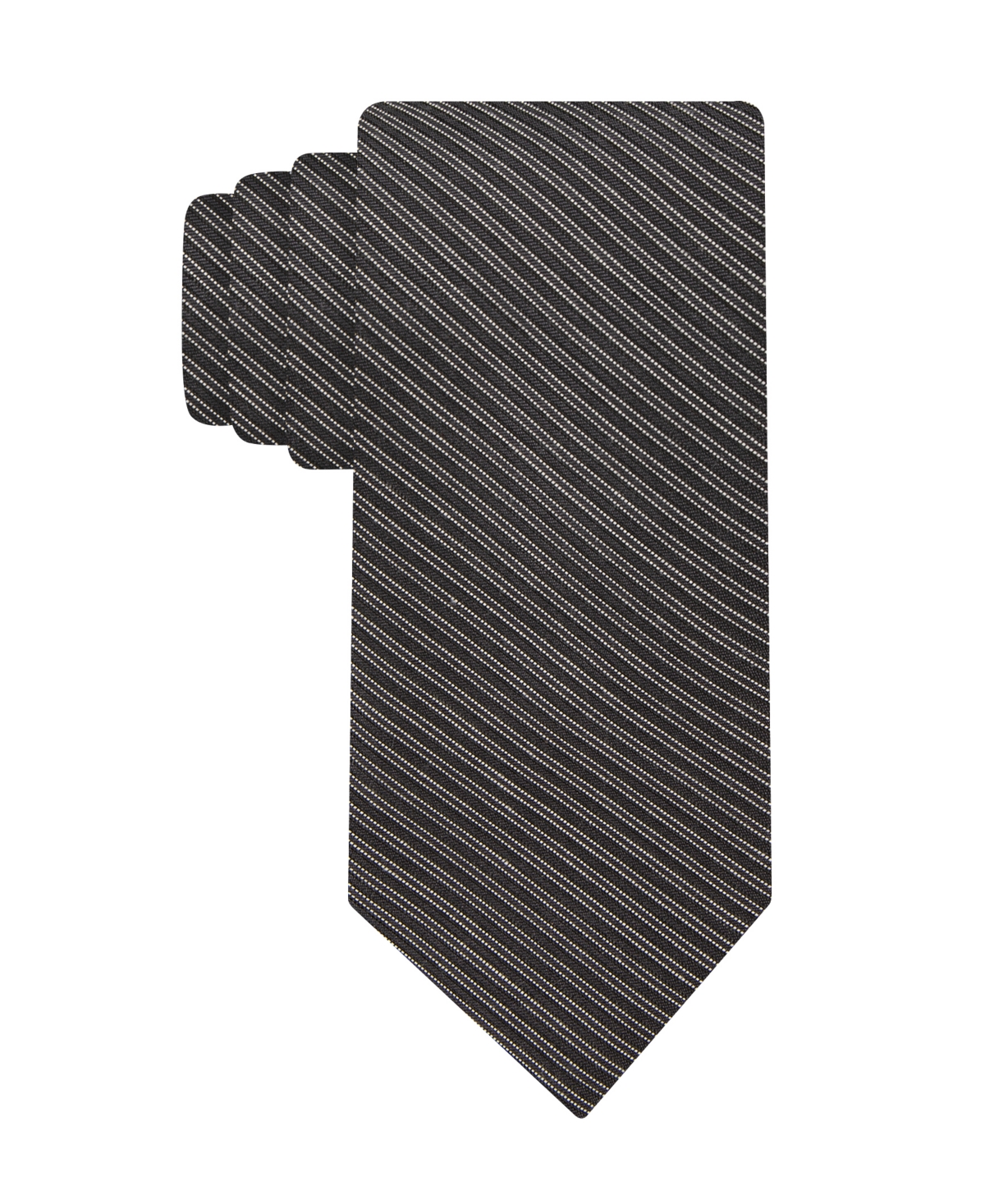 Click here for Calvin Klein Mens Fontana Stripe Pattern Tie - Bla... prices