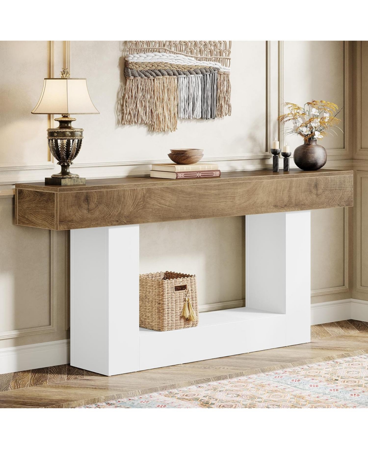 Click here for Tribesigns 63" Console Table  Farmhouse 2-Tie... prices