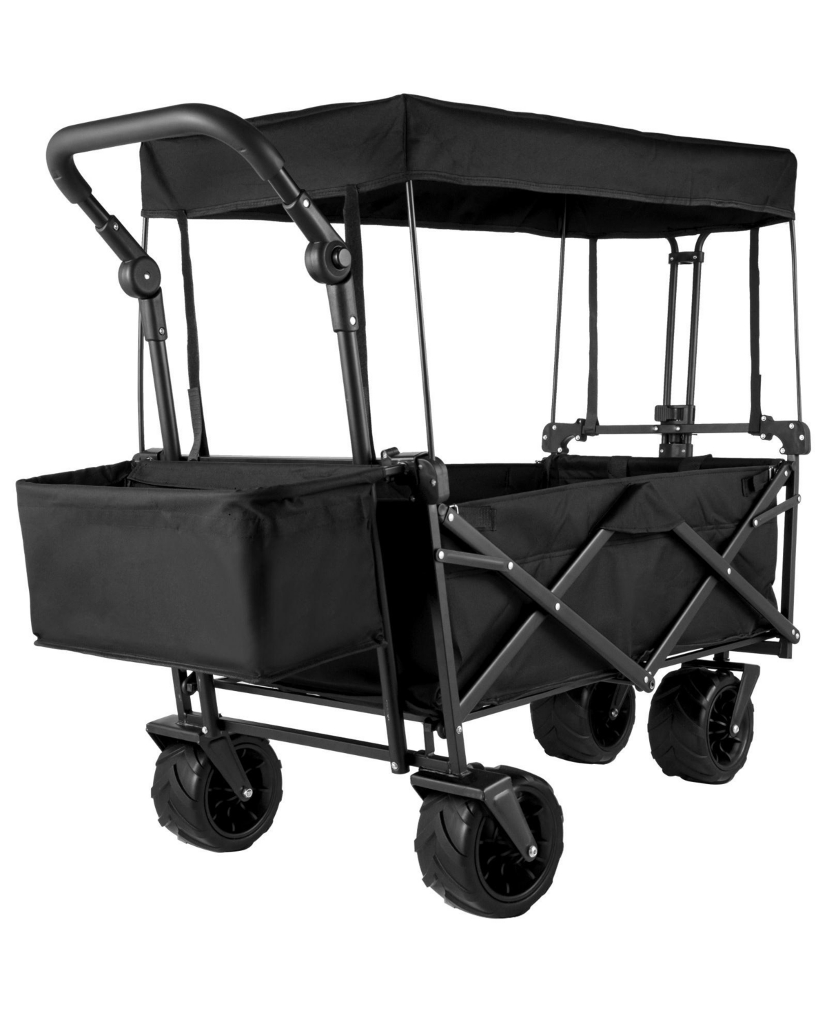 Click here for Sugift Collapsible Utility Wagon with Drink Holder... prices