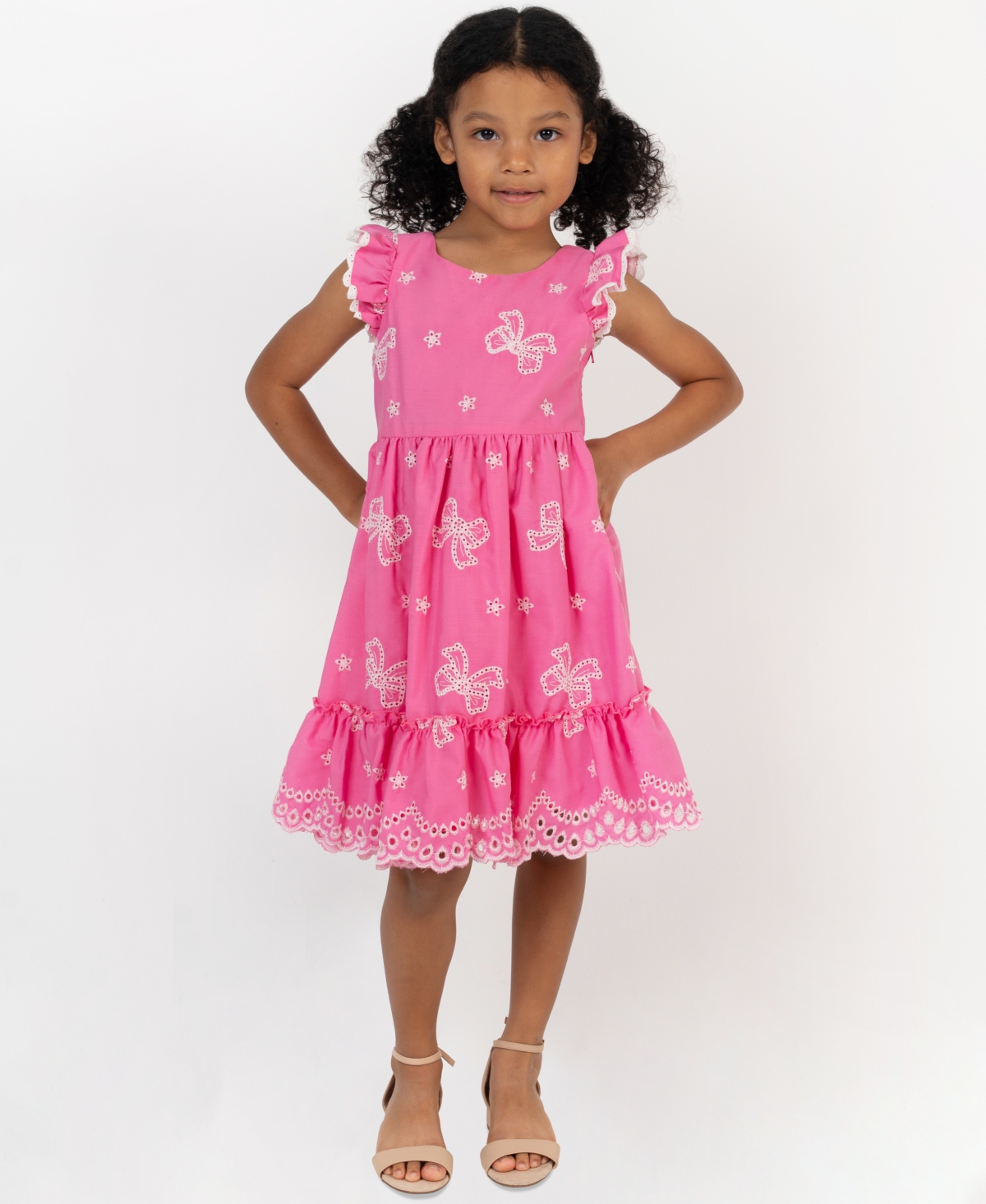 Click here for Rare Editions Girls 2T-6X Cross Back Detail Bow Ey... prices