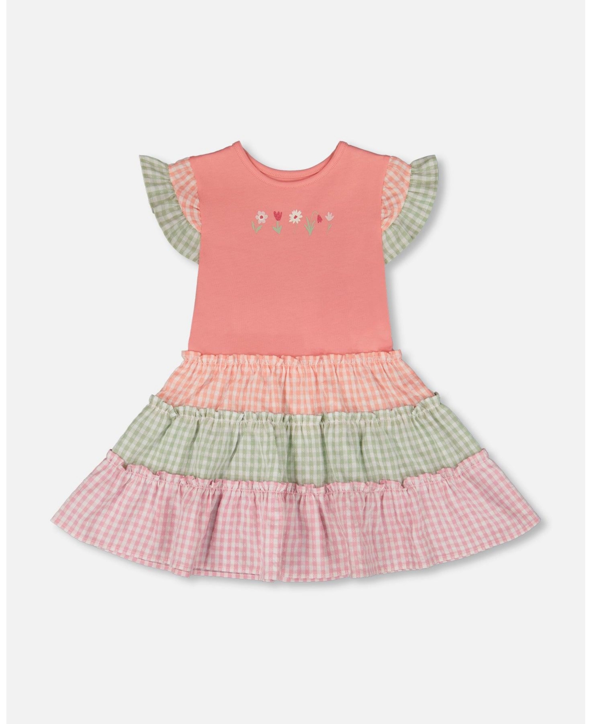 Click here for Deux par Deux Baby Girls Cotton Bi-Material Dress... prices