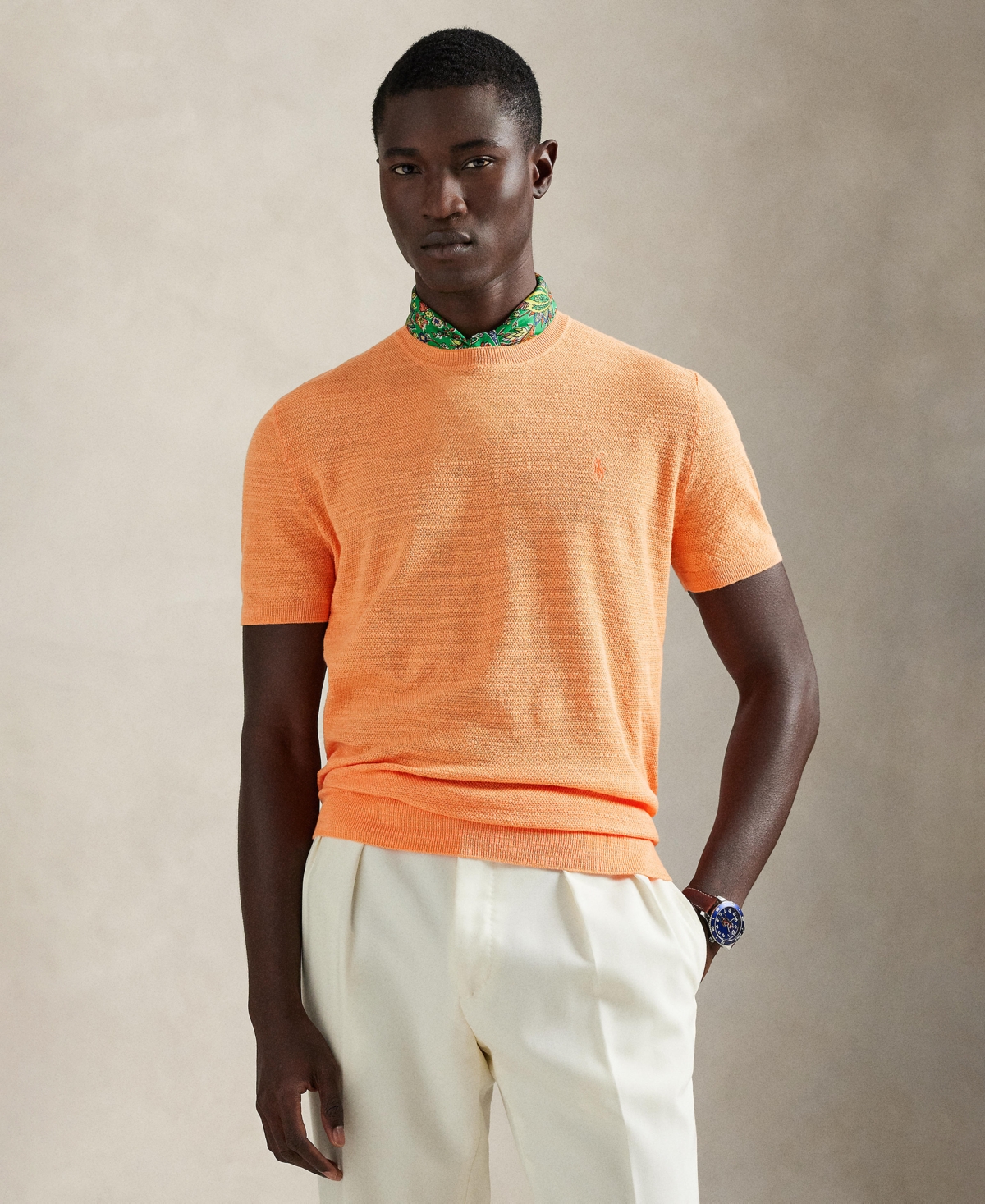 Click here for Polo Ralph Lauren Mens Textured Lightweight Sweate... prices