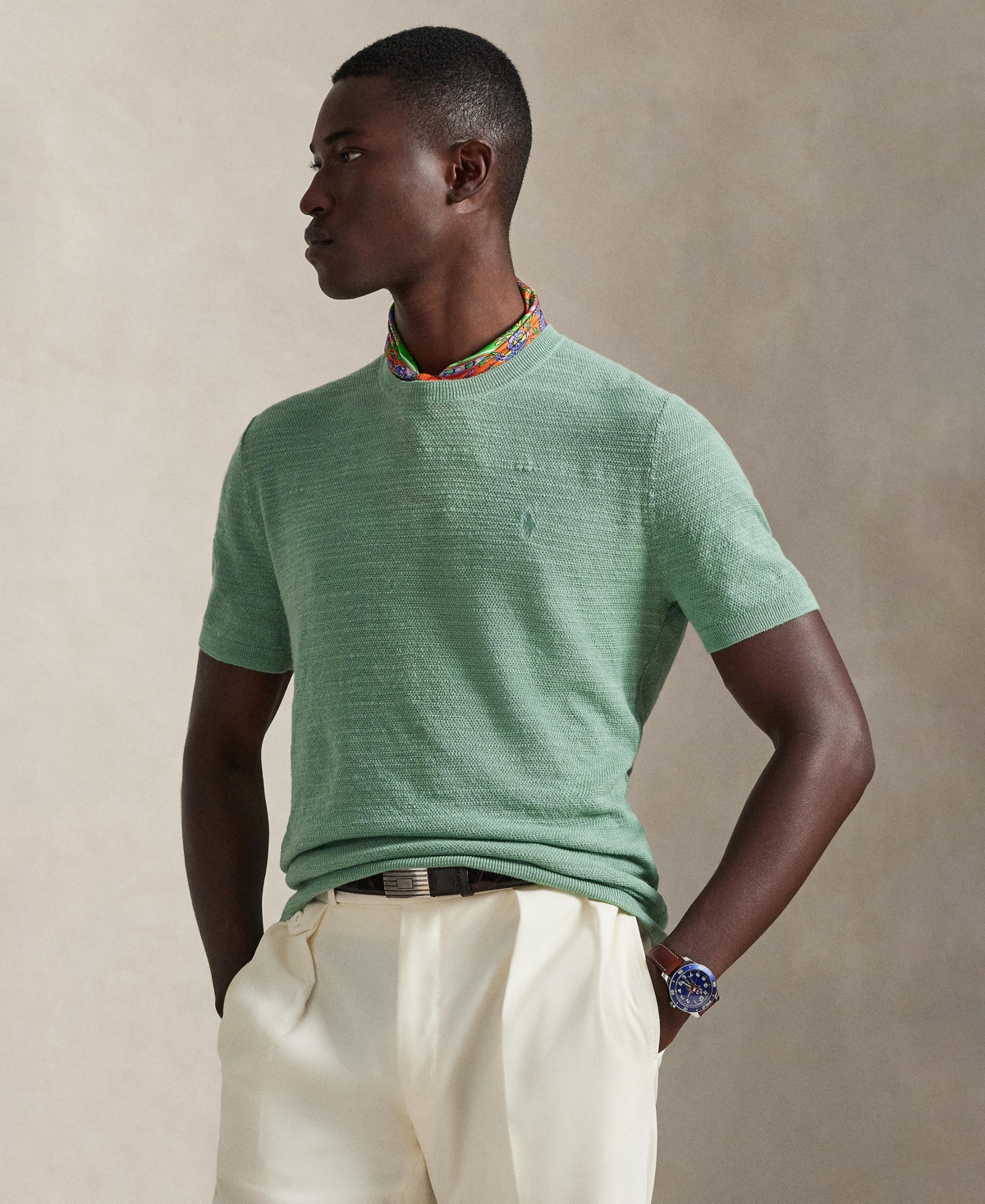 Click here for Polo Ralph Lauren Mens Textured Lightweight Sweate... prices