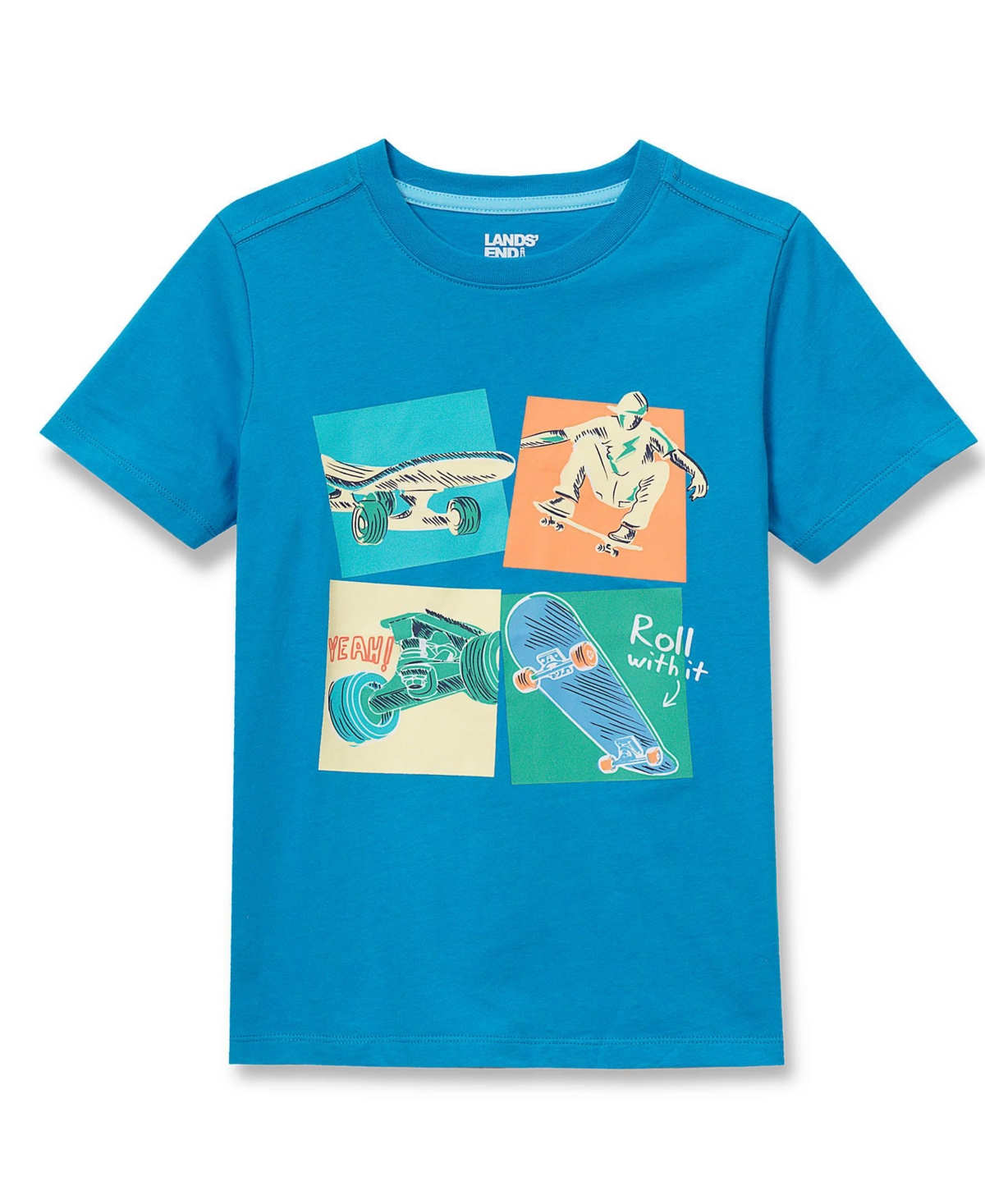 Click here for Lands End Boys Short Sleeve Graphic Tee - Skateboa... prices