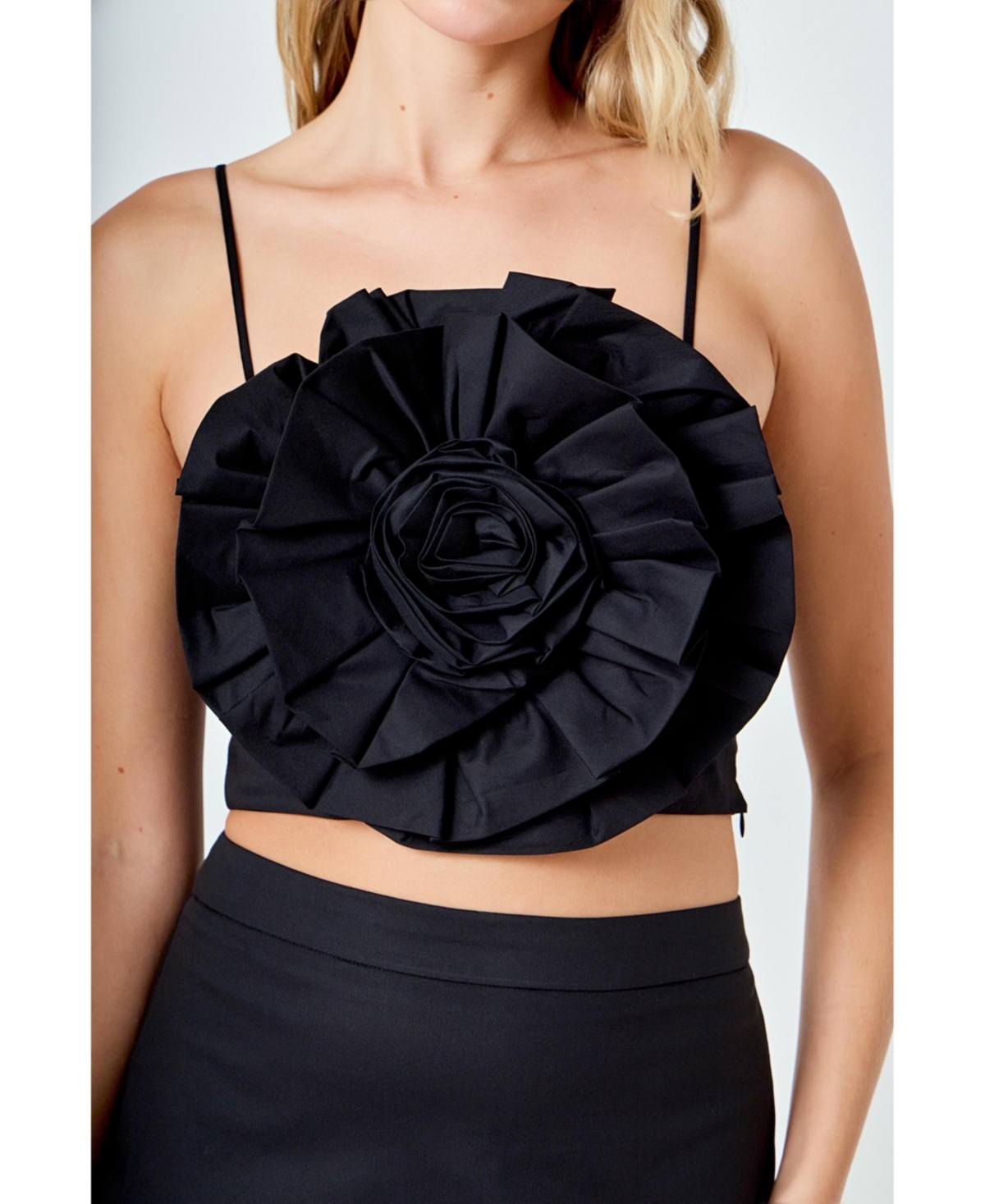 Click here for English Factory Womens Floral Tube Cropped Top - B... prices