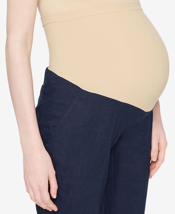 A Pea in the Pod Linen-Blend Cropped Pants - Macy's