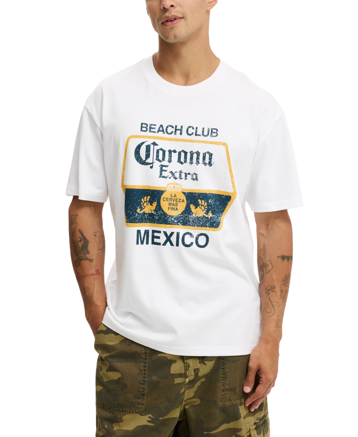 Click here for Cotton On Mens Crewneck T-Shirt - White prices