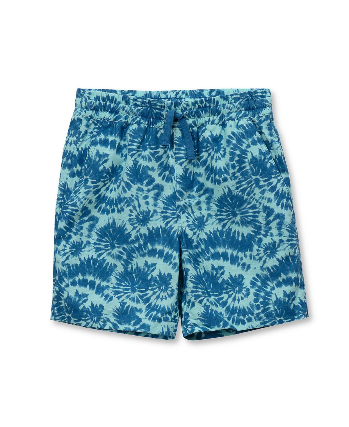 Click here for Lands End Boys Linen Slub Shorts - Tonal blue tie... prices
