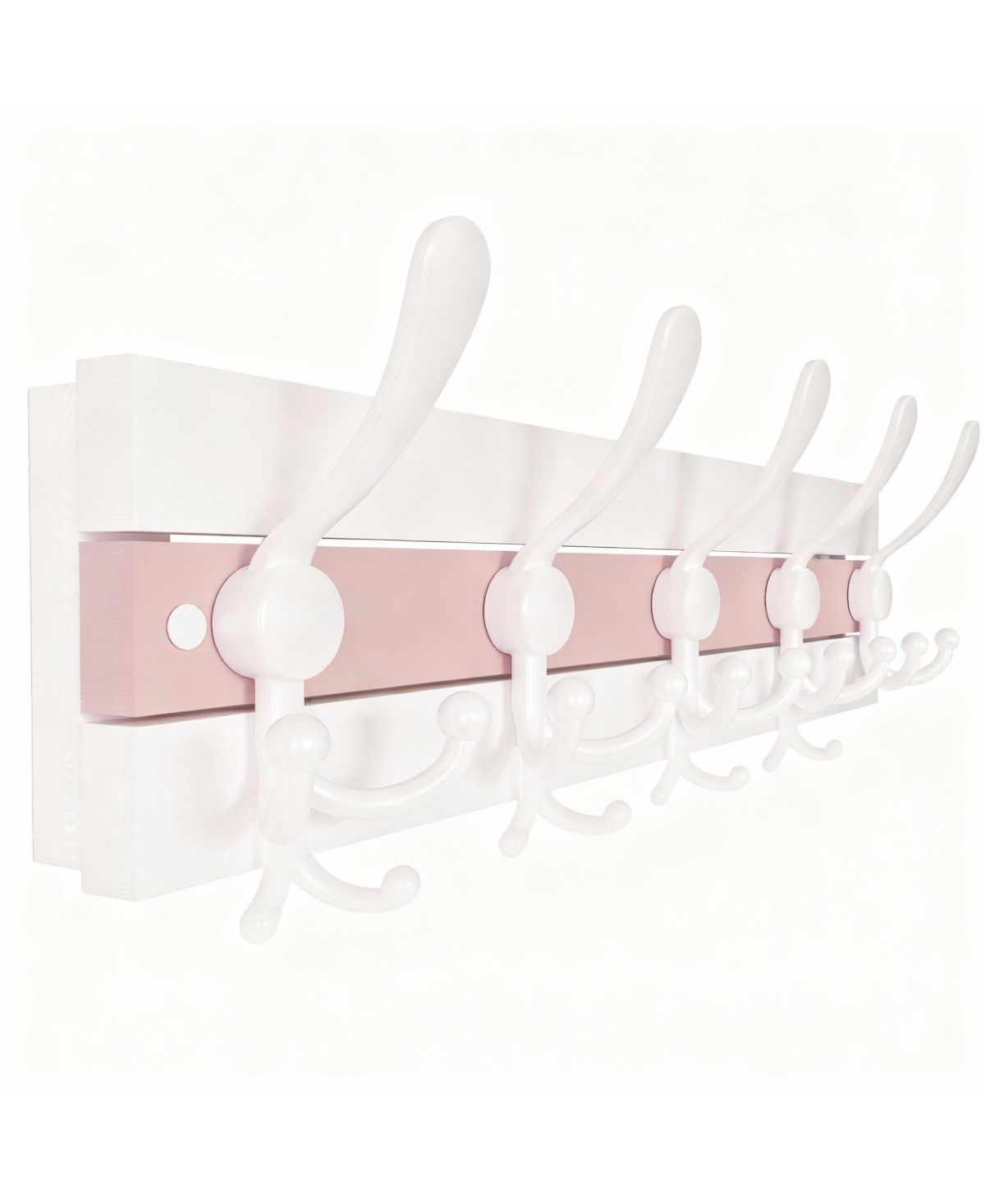Click here for Yigii Wall Coat Rack 5 Hooks - Pink prices