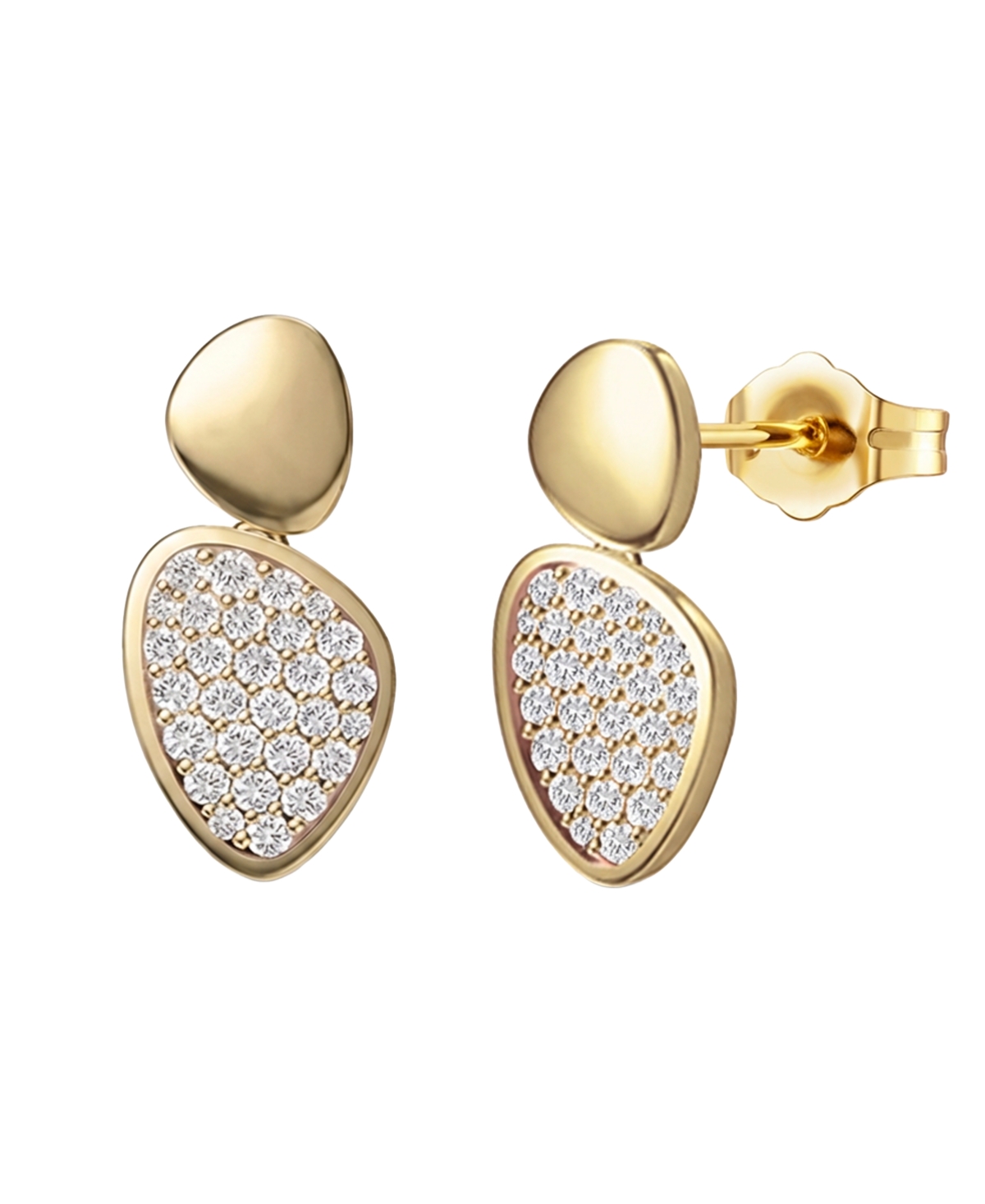 Click here for Macys Lab Grown White Sapphire (5/8 ct. t.w.) Earr... prices