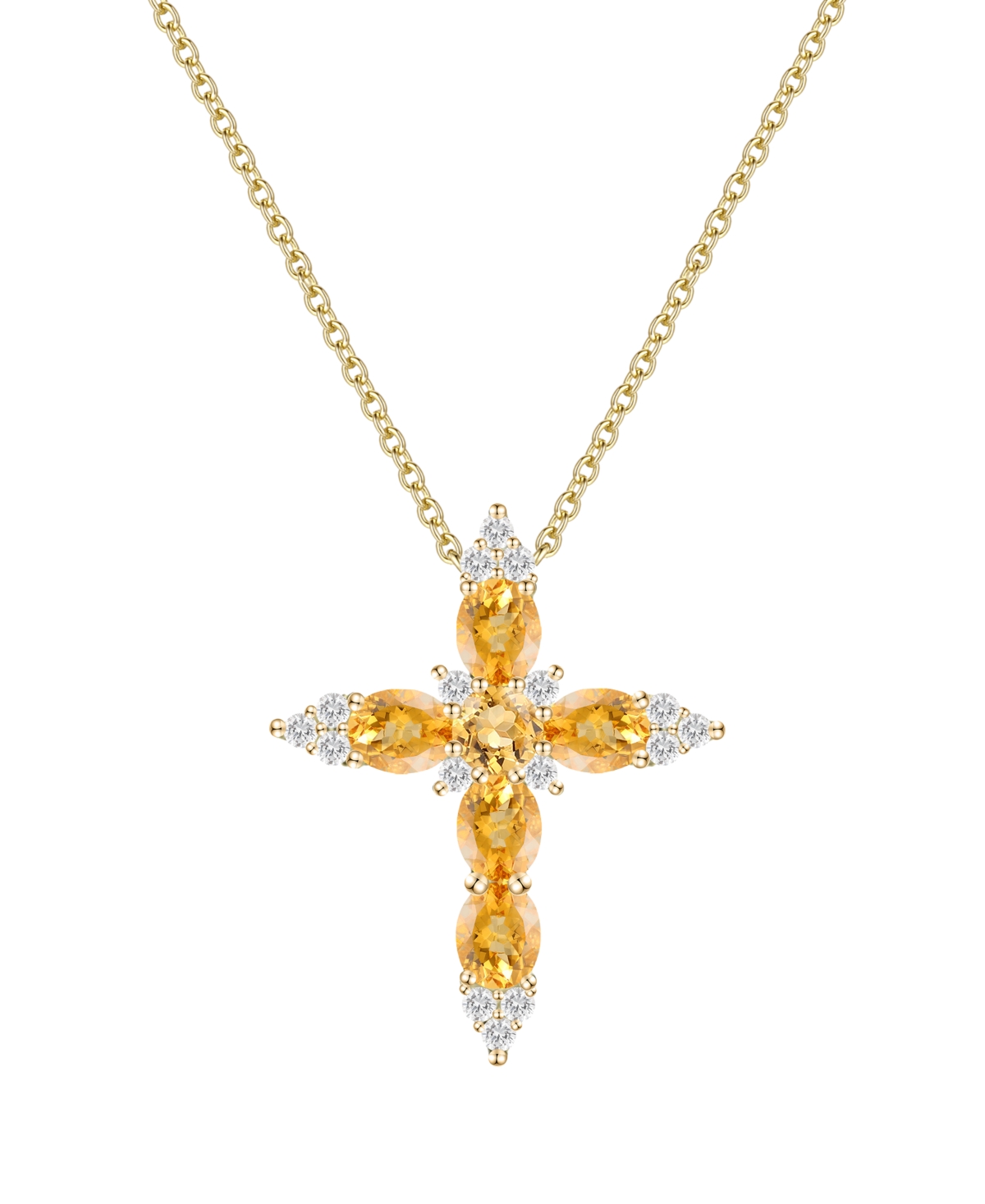 Click here for Macys Multi-Gemstone Pendant Necklace in 14k Gold... prices