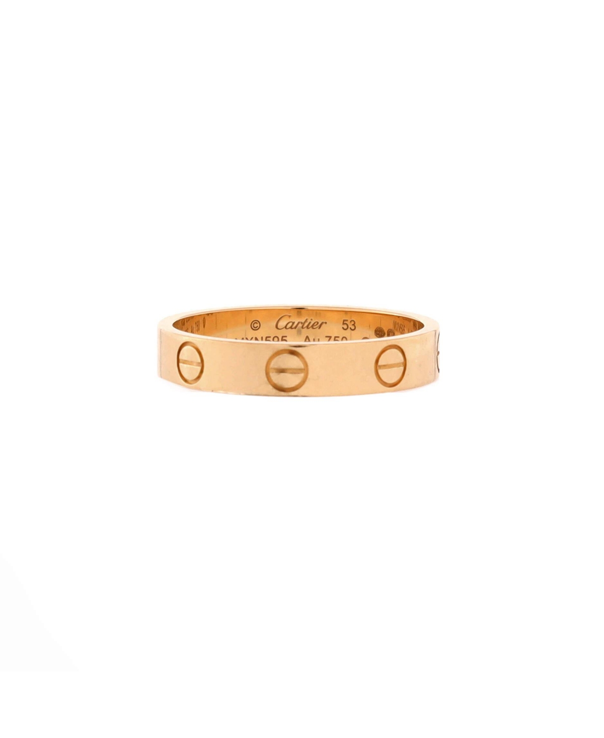 Click here for Pre-Owned Cartier Love Wedding Band Ring - 18k yel... prices