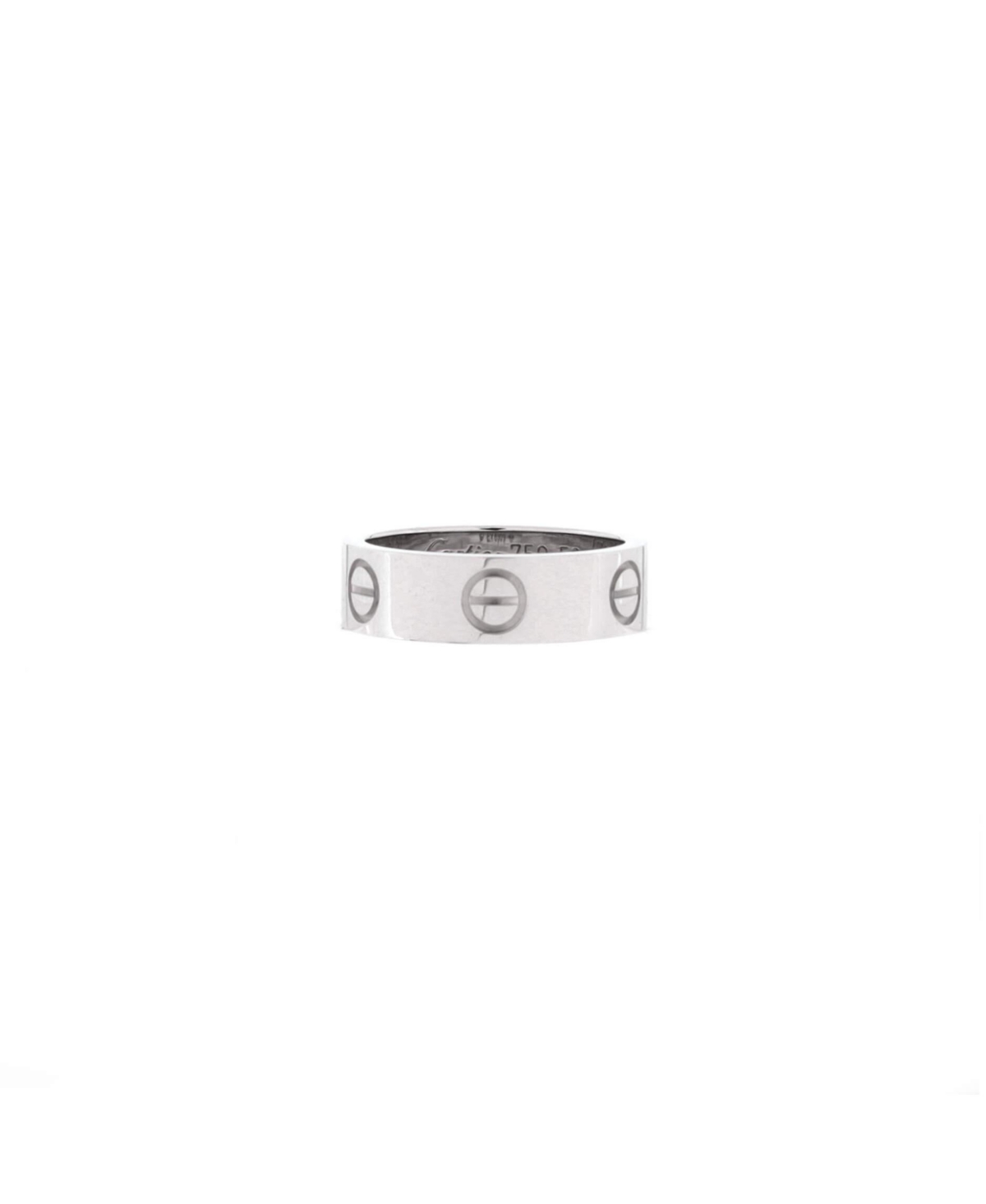 Click here for Pre-Owned Cartier Love Band Ring - 18k white gold prices